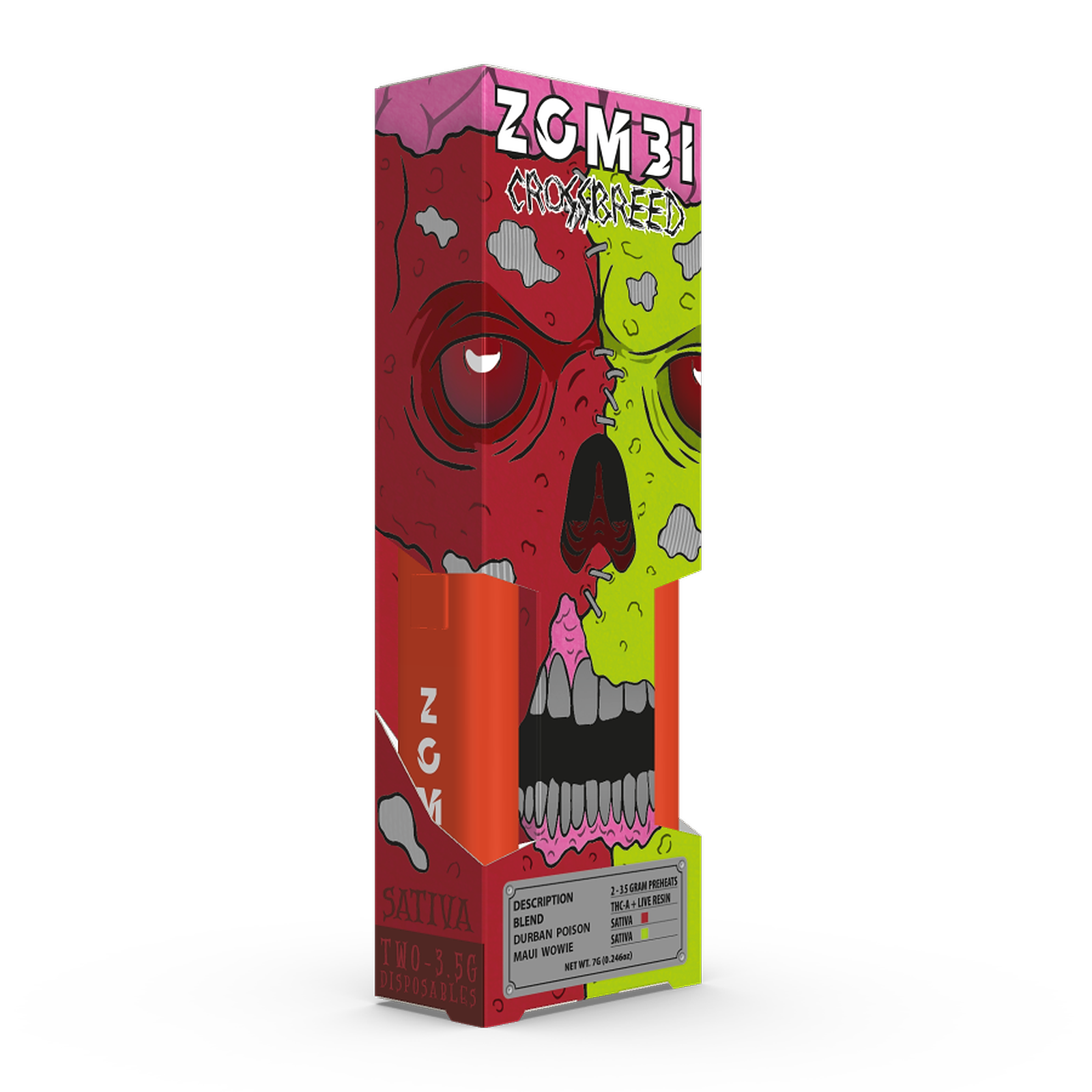 The Zombi Nation: Crossbreed Juggernaut - 3.5G Disposable 2pk (7G ...
