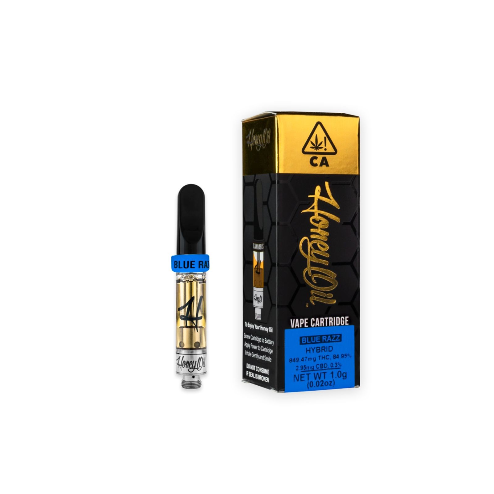 Honey Oil: Blue Razz THC Vape Cartridge | Leafly