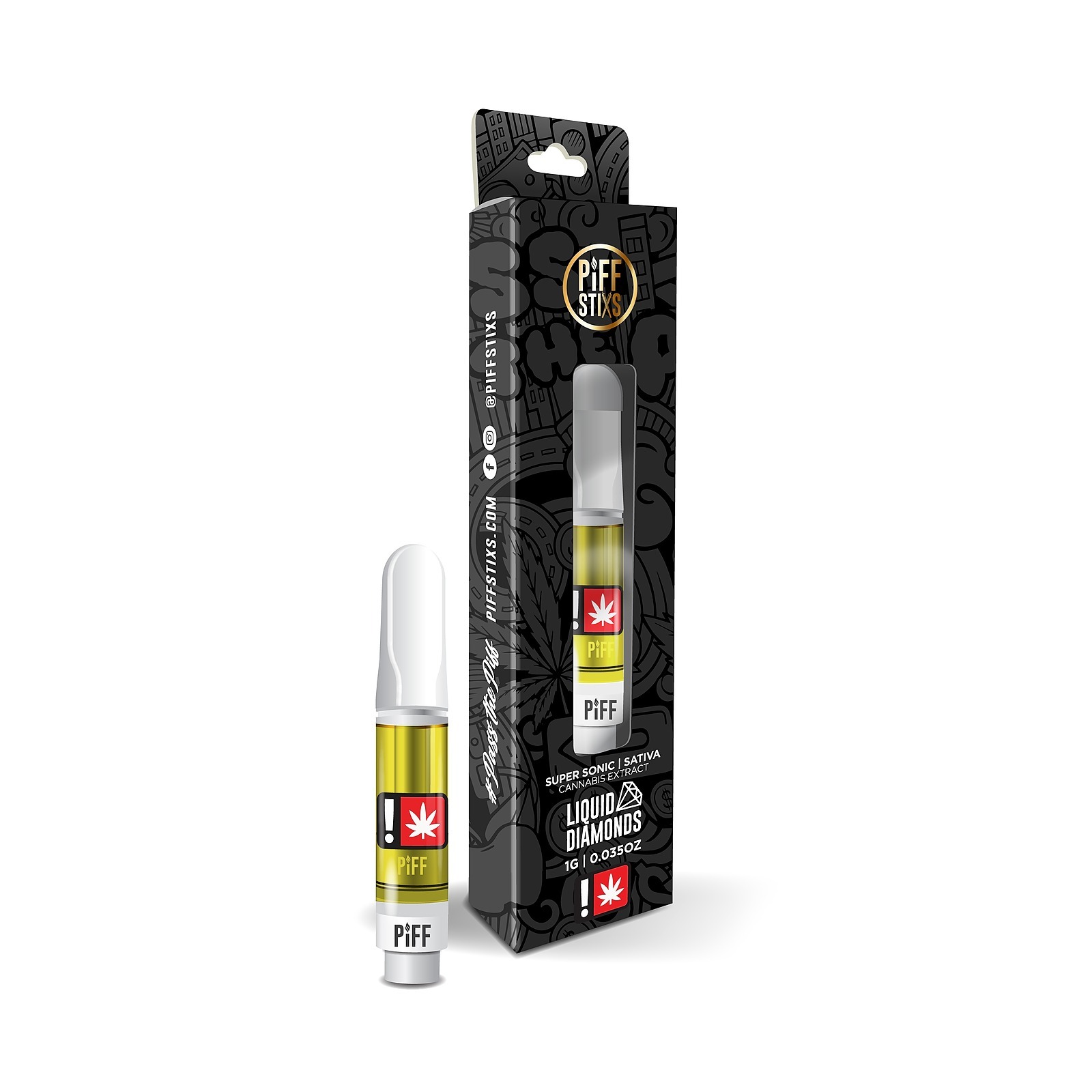 Piff Stixs: Piff Liquid Diamond Sauce Cart - Super Sonic | Leafly
