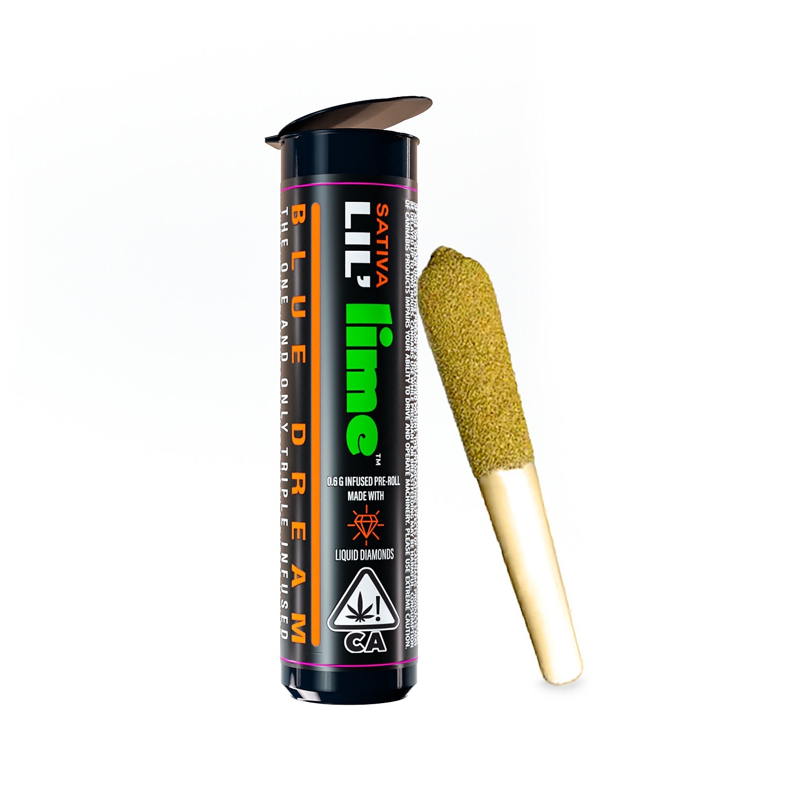 Lime: Diamond & Hash Infused Lil' Lime (.6g Mini Pre Roll) | Blue Dream ...