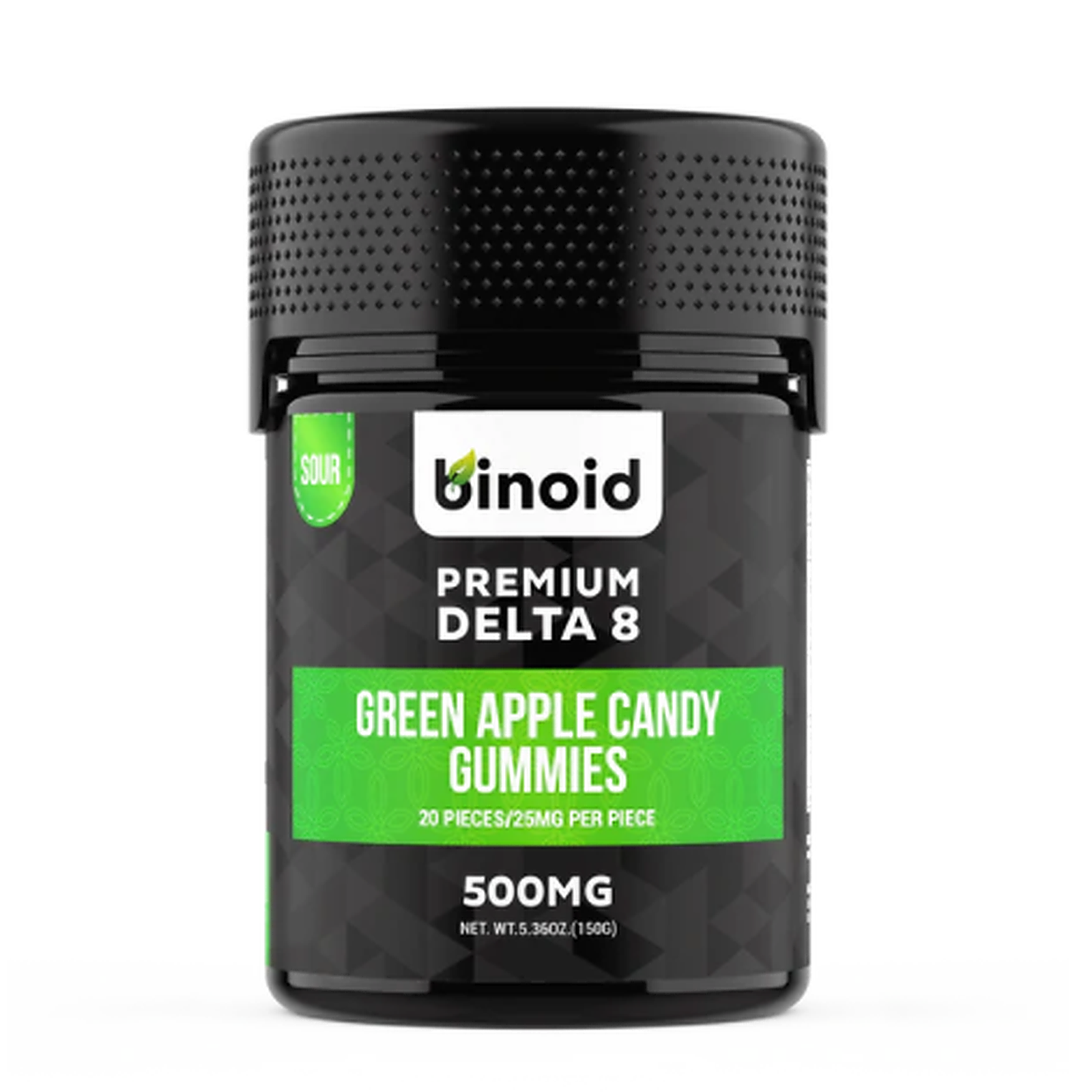 Binoid: Delta 8 THC Gummies - Green Apple Candy | Leafly