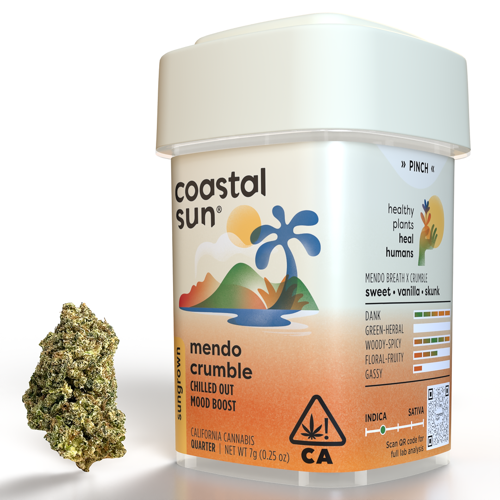 Coastal Sun Farm: Mendo Crumble Sungrown Flower | Leafly
