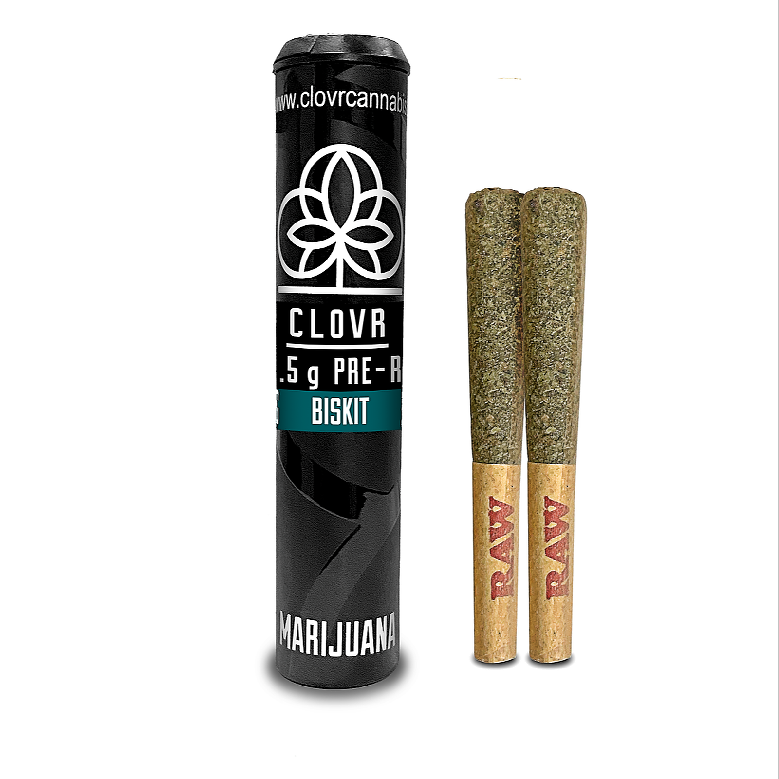 CLOVR: CLOVR- Pre-rolls- 0.5g 2 Pack - Biskit | Leafly