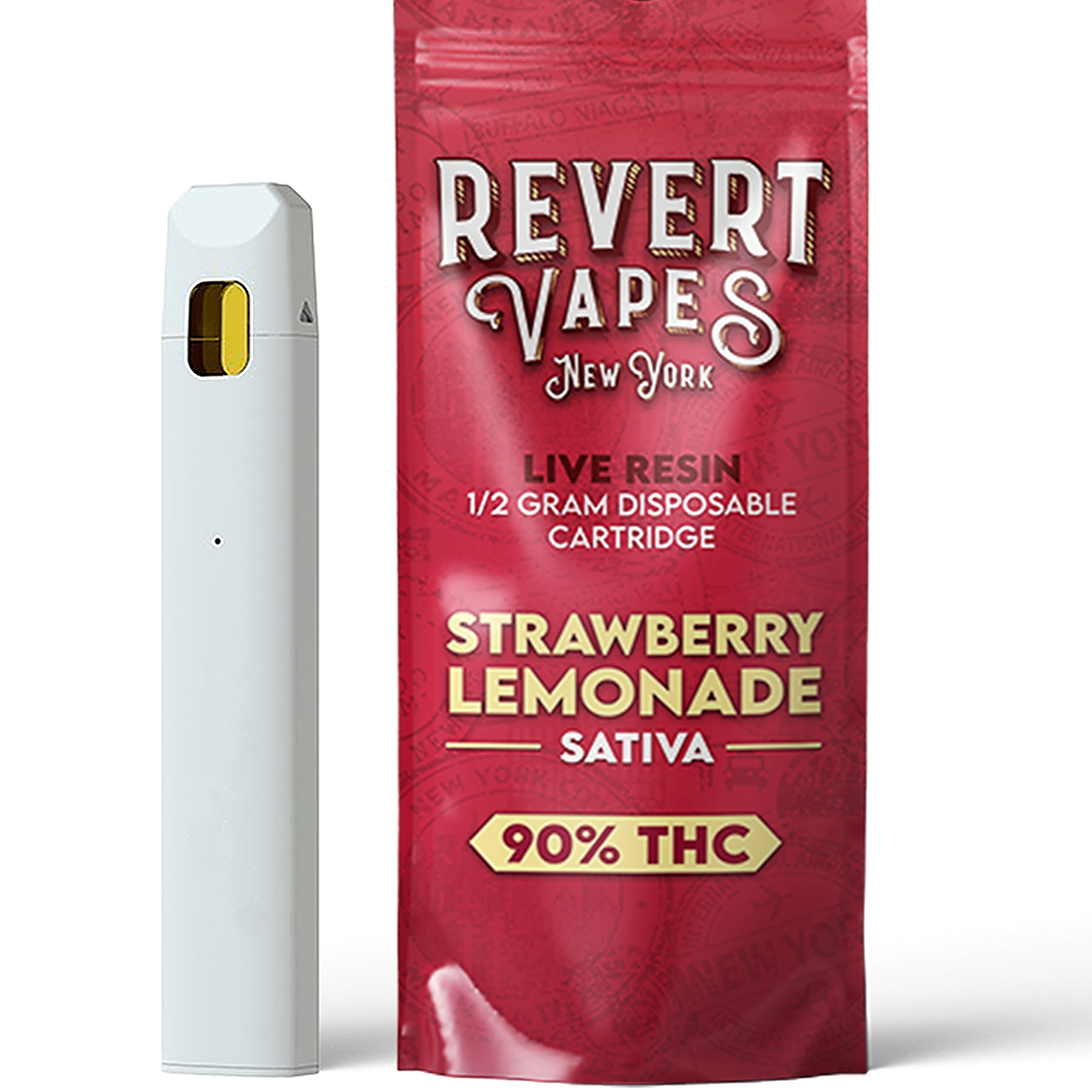 Revert Cannabis: Strawberry Lemonade Live Resin 0.5g Disposable Vape ...