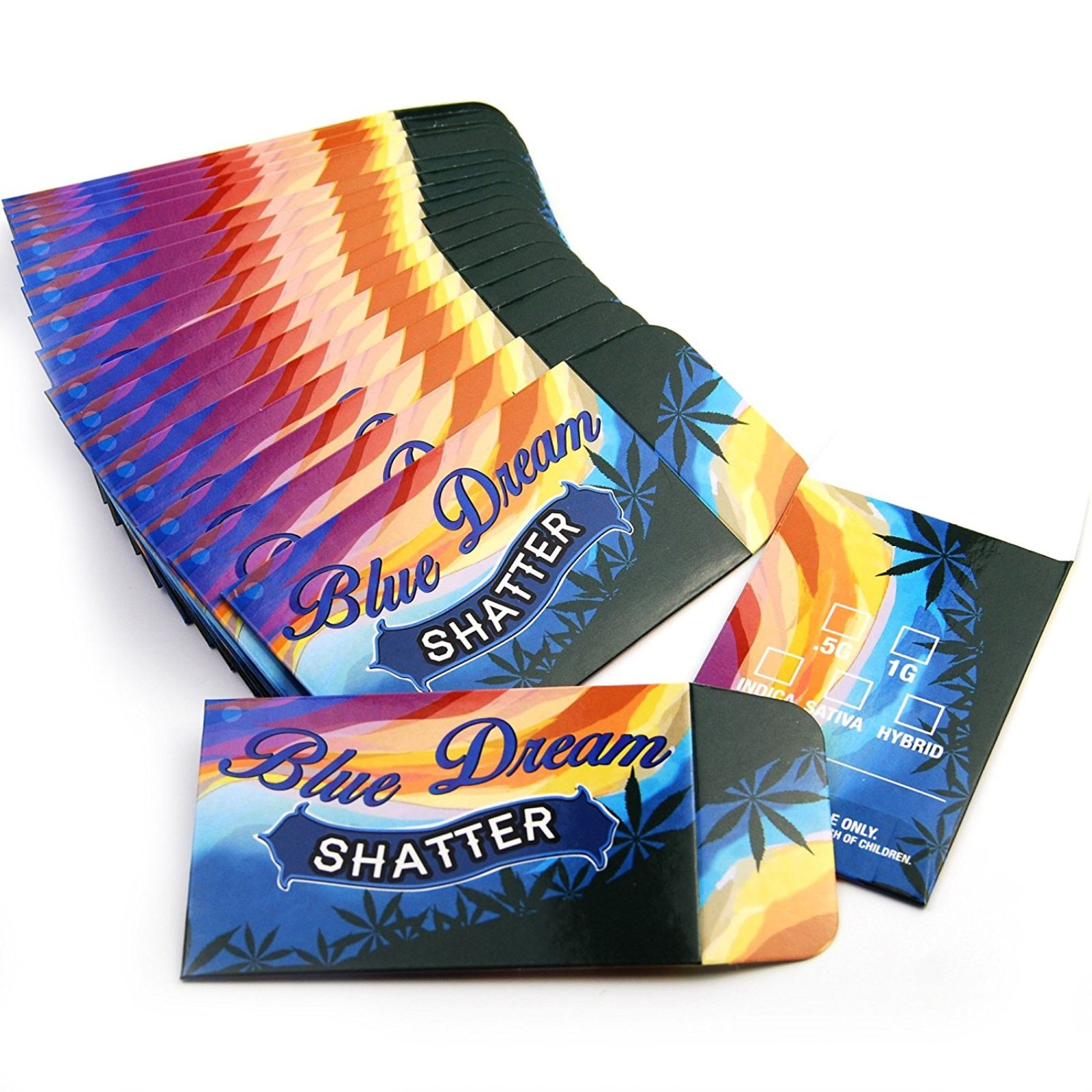 Shatter Labels: Premium Blue Dream Glossy Shatter Labels Wax Coin ...