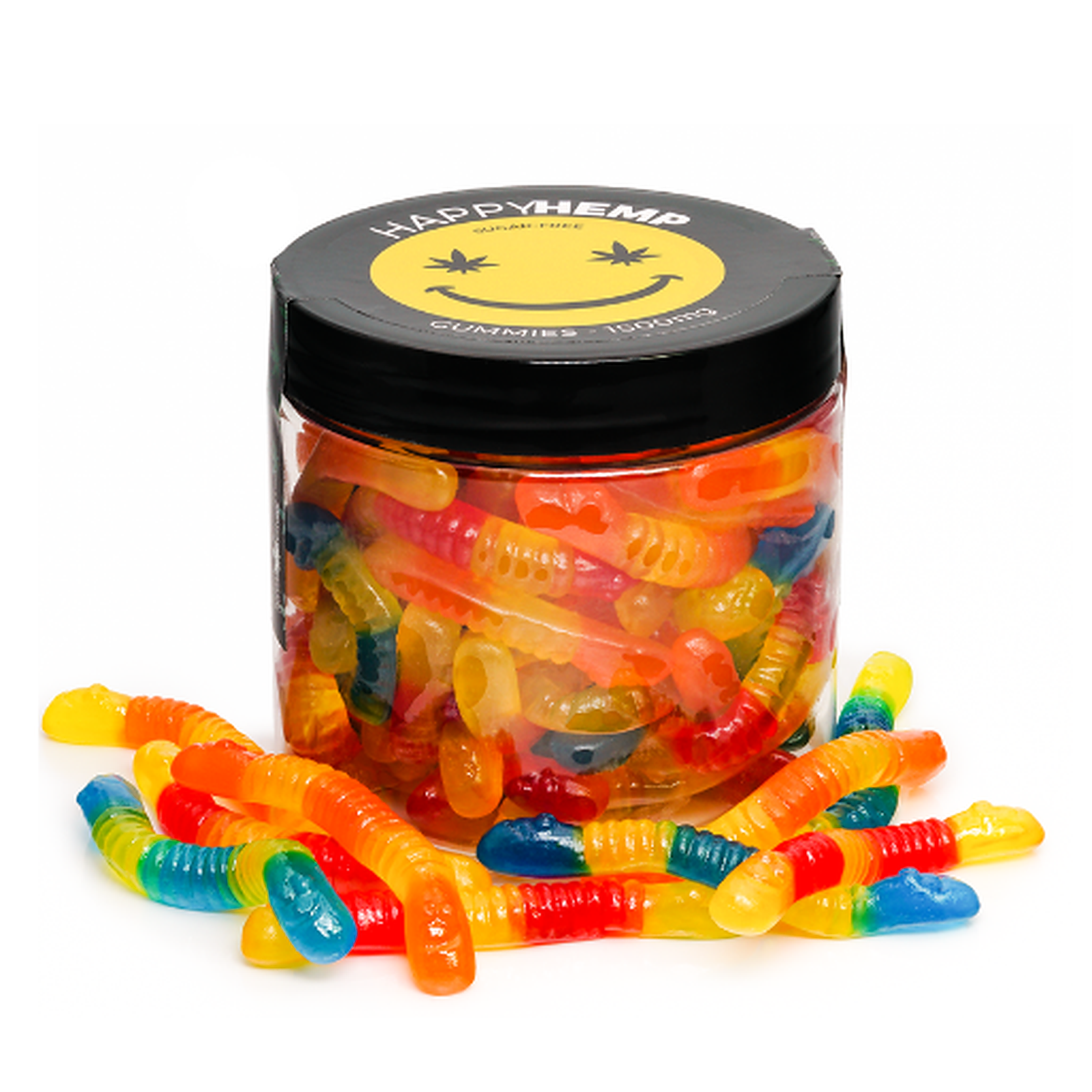 Happy Hemp: Happy Hemp CBD Gummy Worms - SUGAR FREE | Leafly