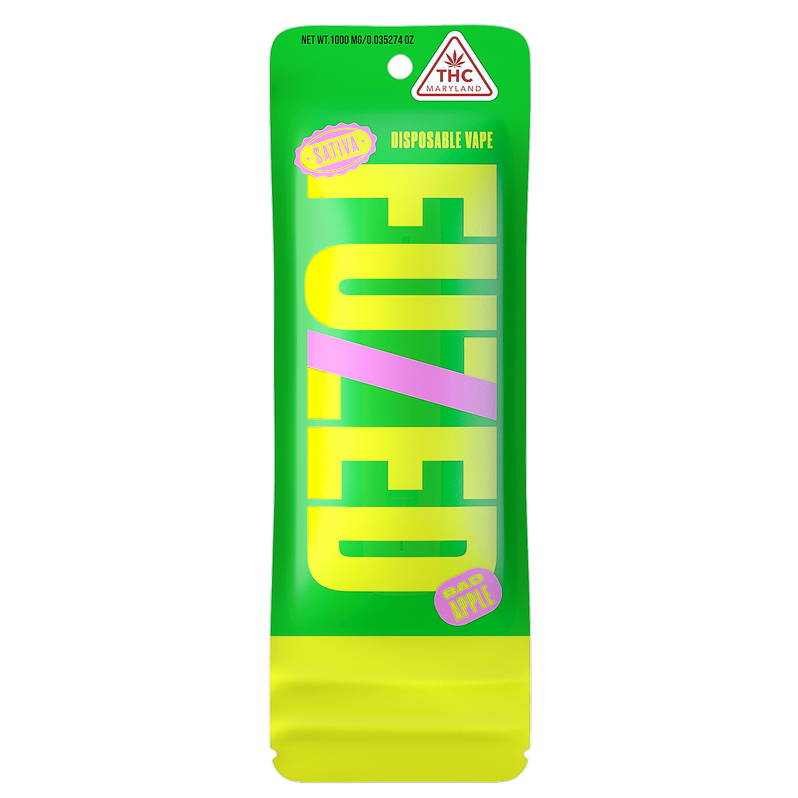 Curio Wellness: Fuzed: Bad Apple Disposable Vape [1g] | Leafly