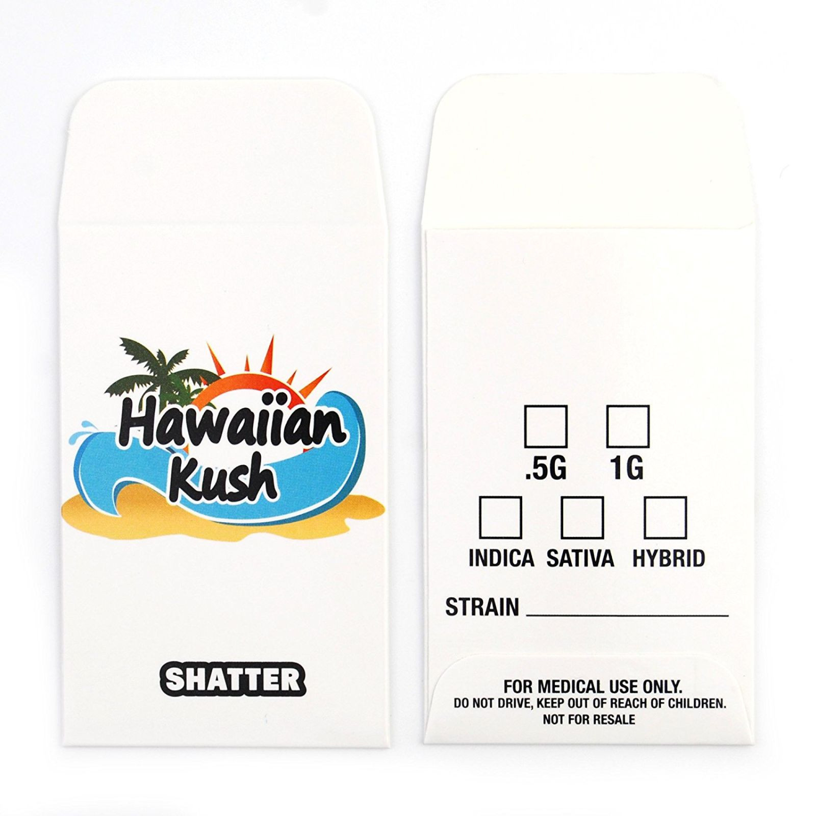 Shatter Labels: 25 Hawaiin Kush Collective Supply Shatter Labels ...