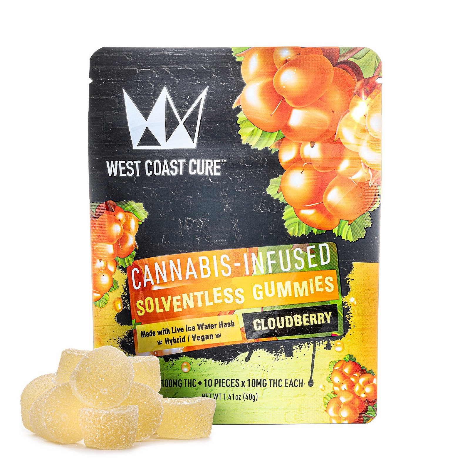 West Coast Cure: Cloudberry Flavored - 10 Gummies (10mg each) | Leafly