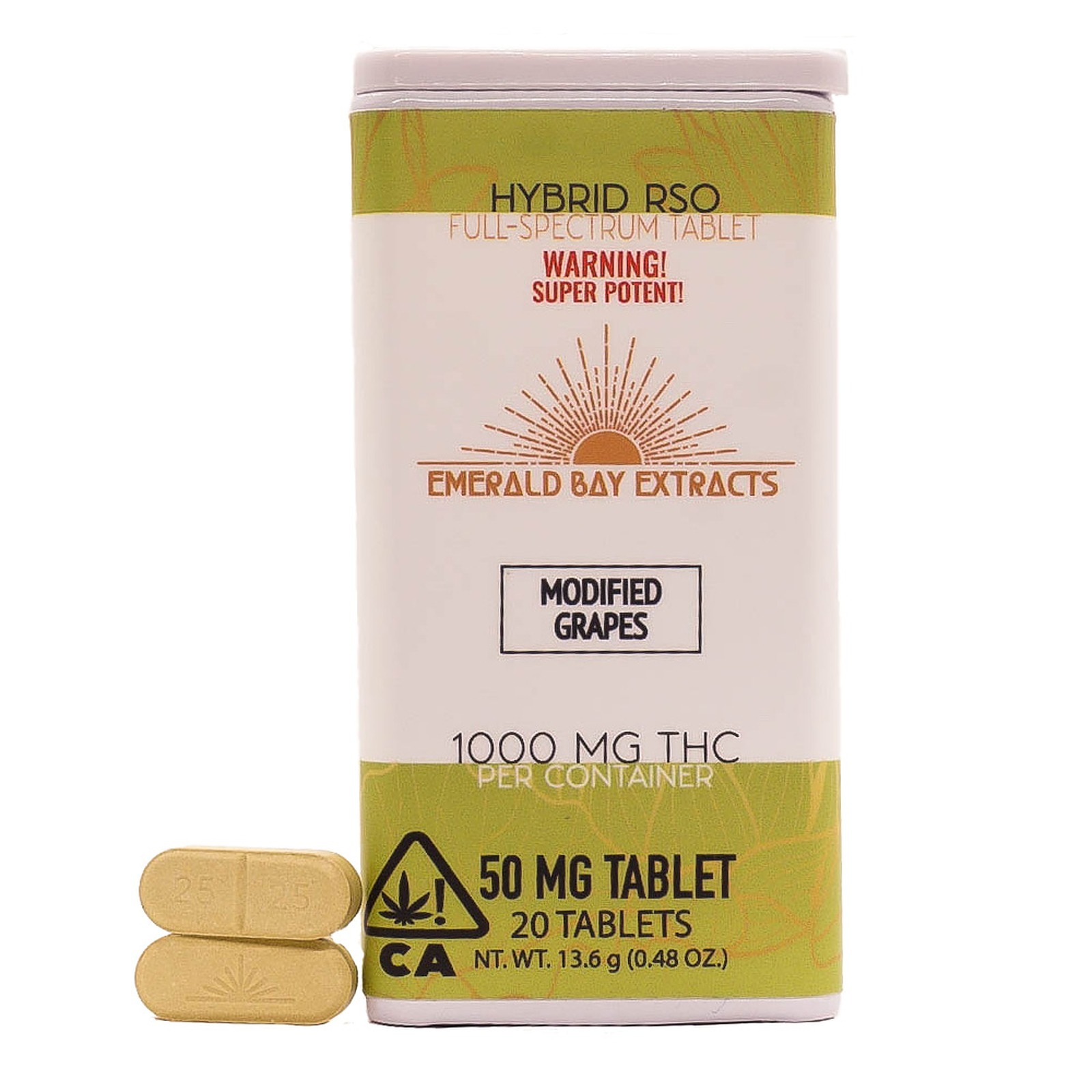 Emerald Bay Extracts: Modified Grapes RSO Tablet [50mg] (1000mg Package ...