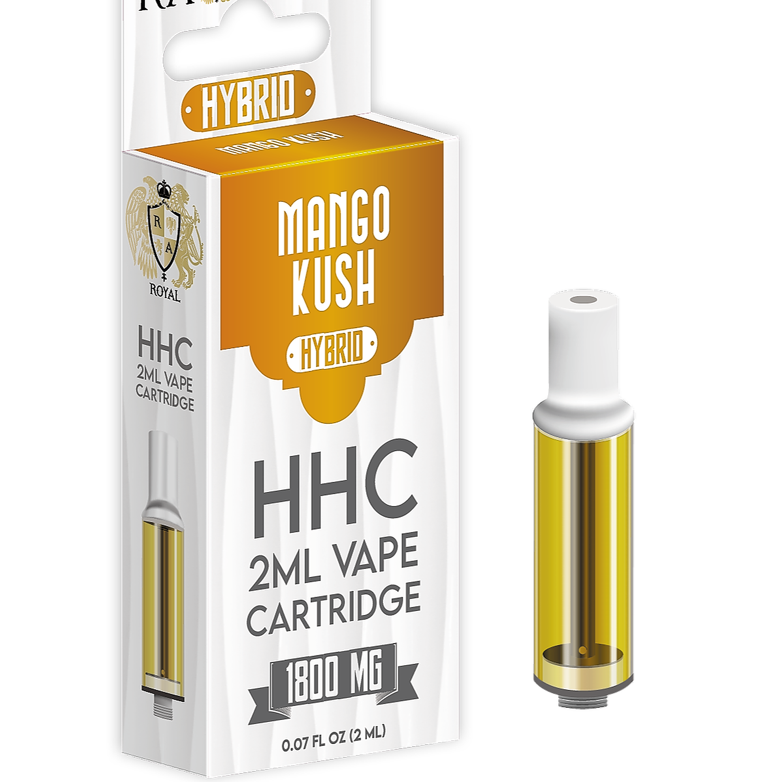RA Royal: R.A Royal HHC 2ML Cartridge: Mango Kush (Hybrid) | Leafly