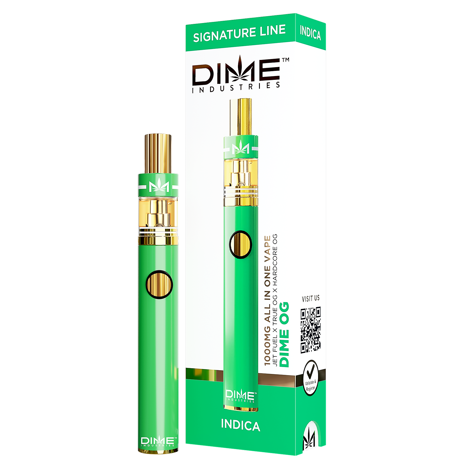 Dime Industries: Dime OG 1000mg All in One Devices | Leafly