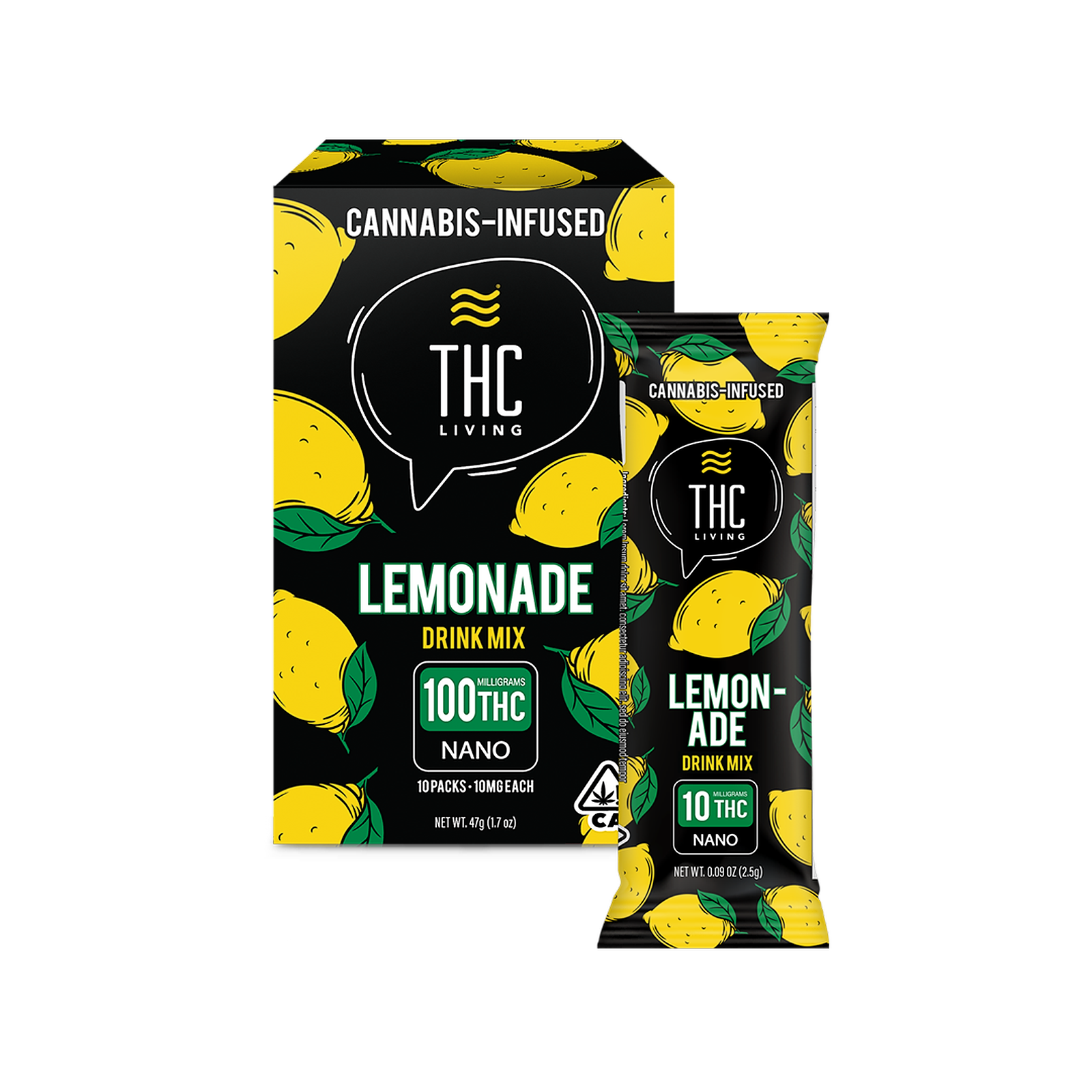 THC Living: **THC Living Lemonade Drink Mix (10 - 10mg packs) | Leafly