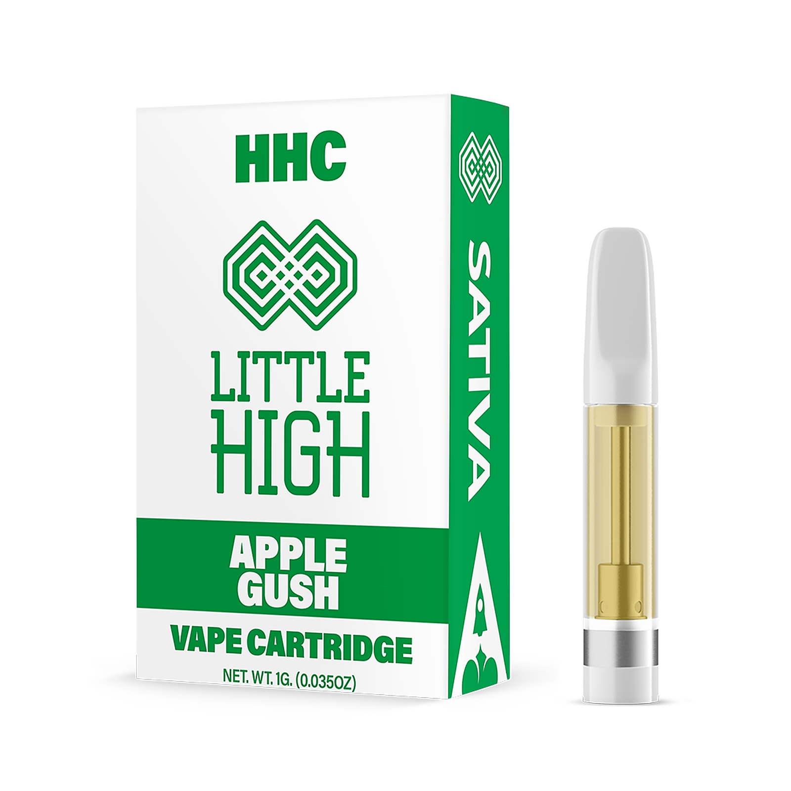 Little High: Little High - HHC Sativa - Apple Gush - 1 Gram Cart | Leafly