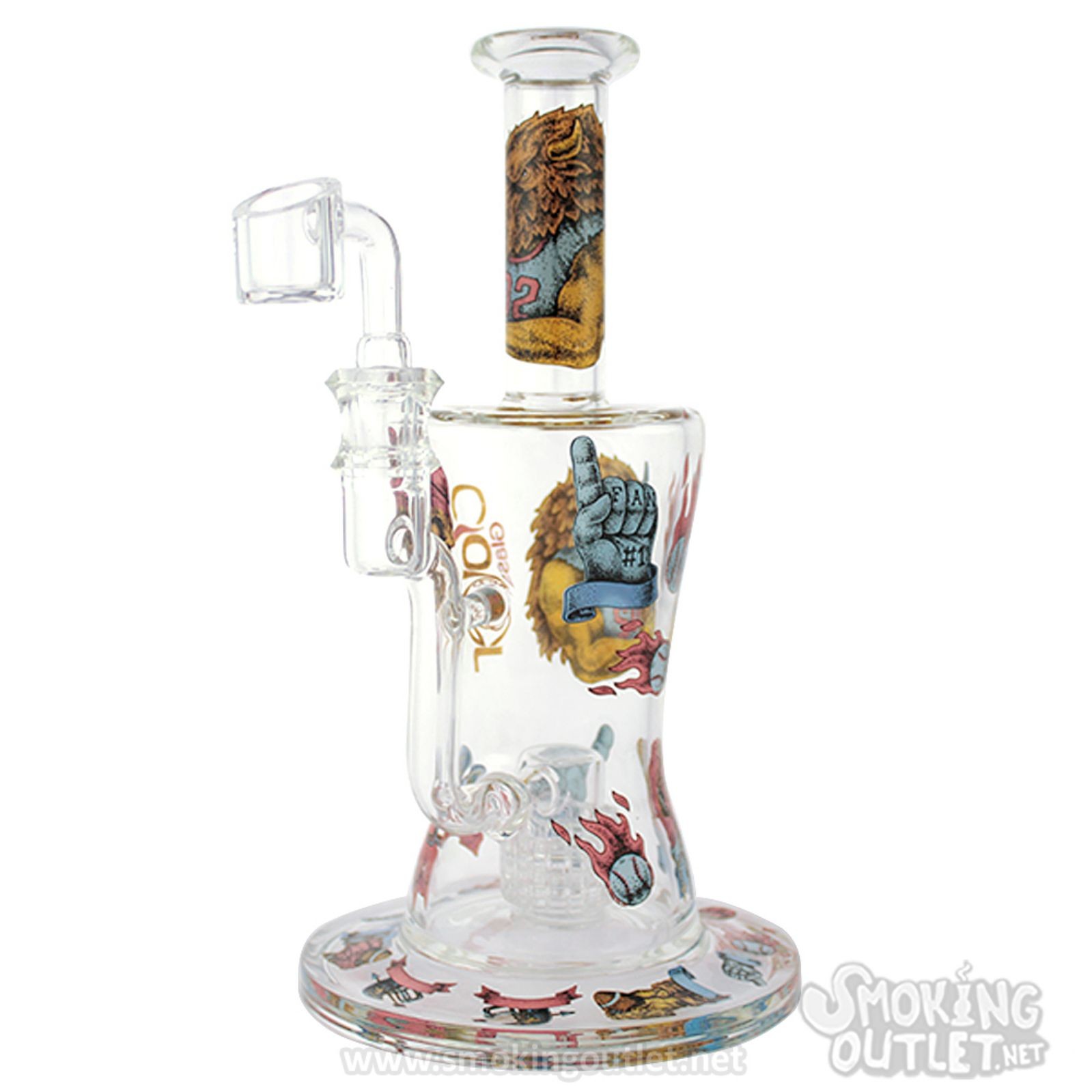 Smoking Outlet: Death by Sportsball Dab Rig by Clover Glass | Leafly