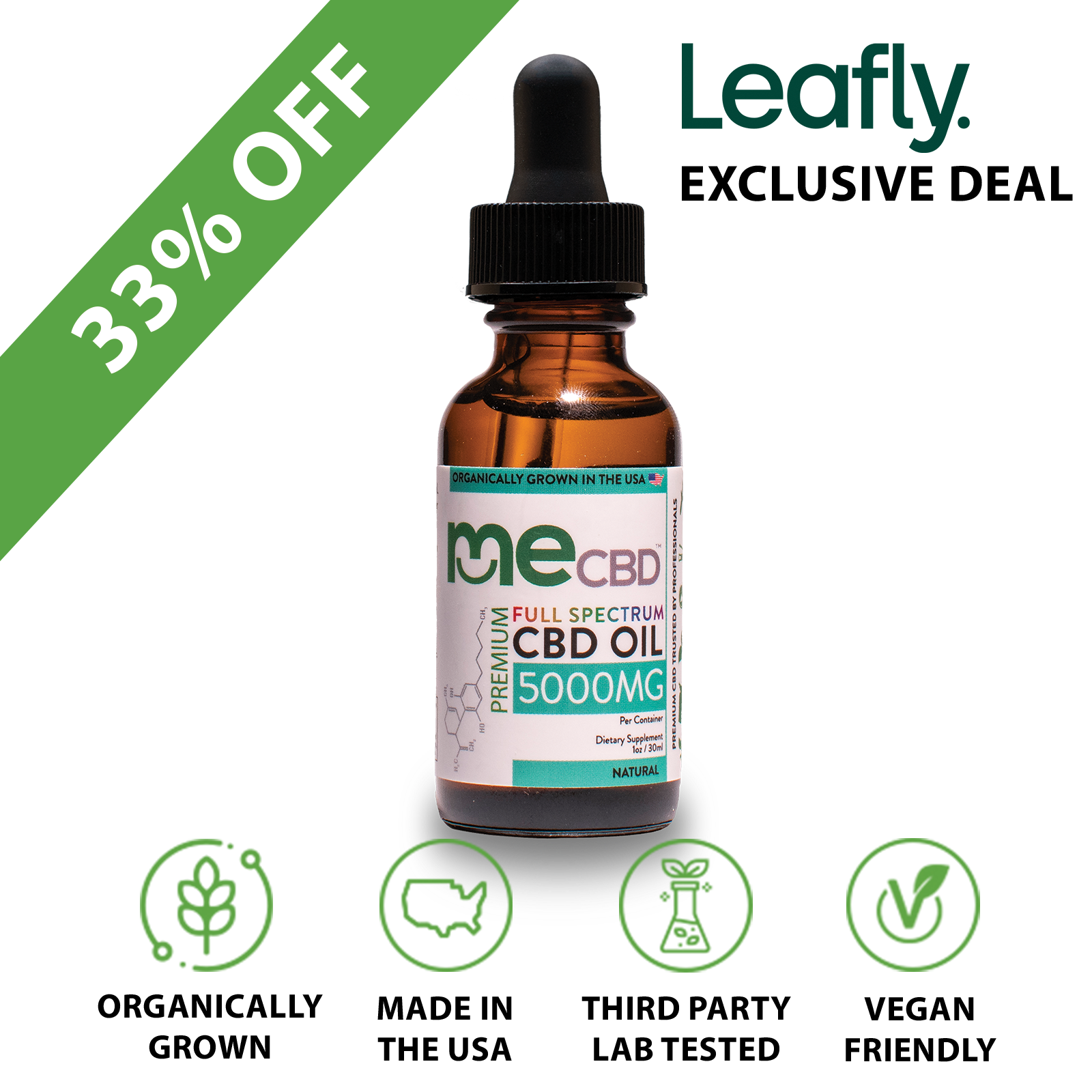 MeCBD: CBD Natural Pure Hemp Full Spectrum Oil 5000mg | Leafly