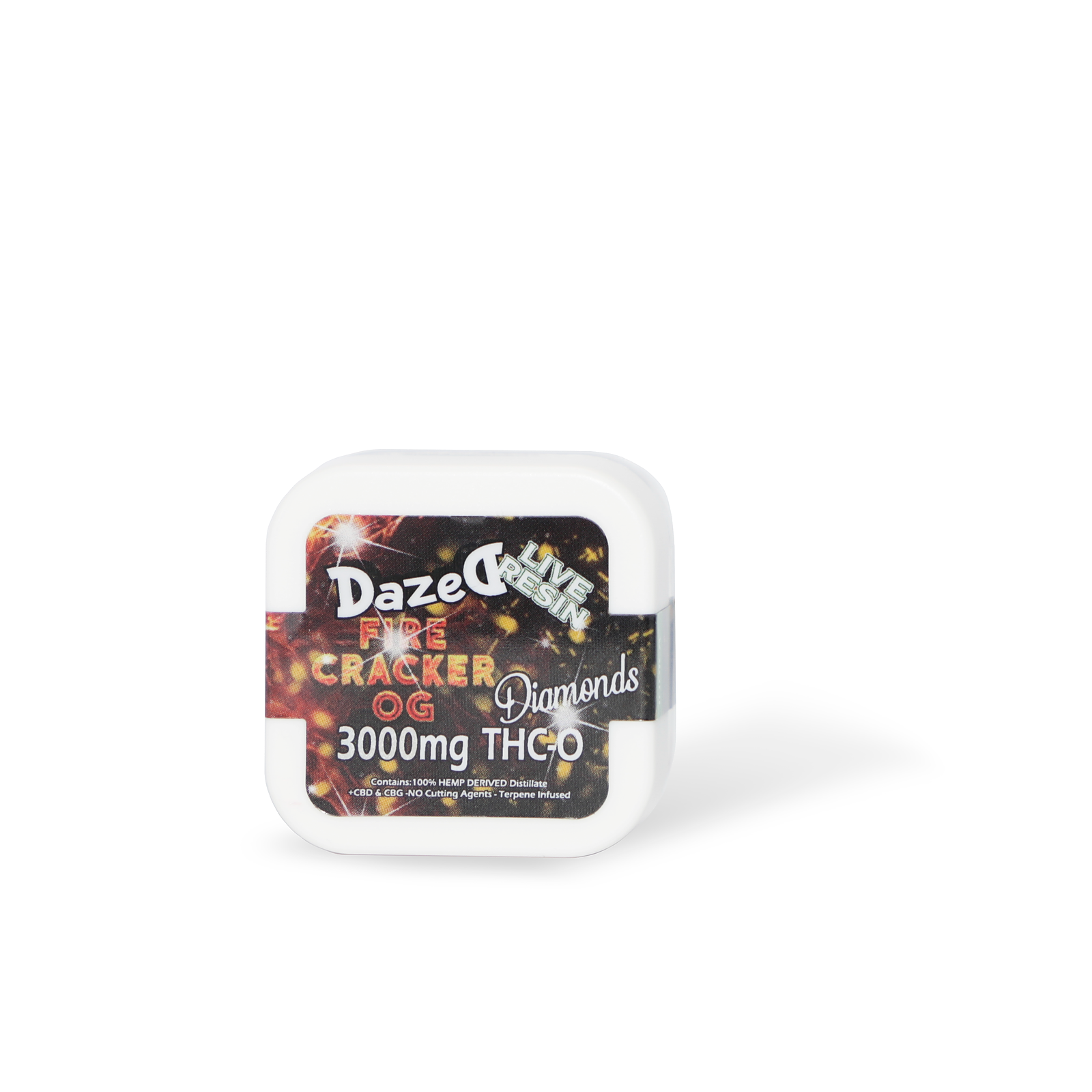 DazeD8: Fire Cracker OG Live Resin Delta 8 THC-O Diamond Dab — 3g | Leafly