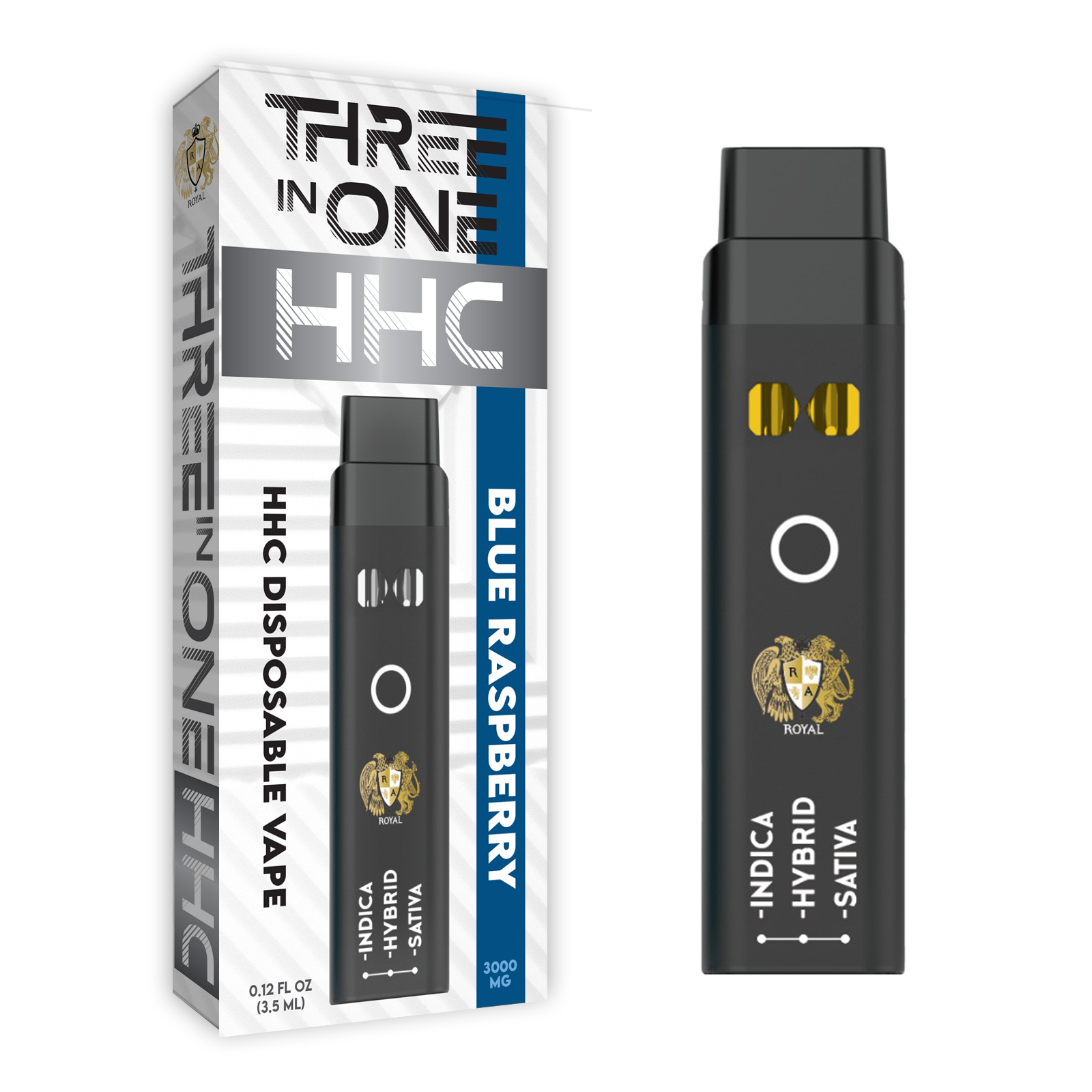 RA Royal: R.A Royal HHC Three in One Disposable: Blue Raspberry (3000MG ...