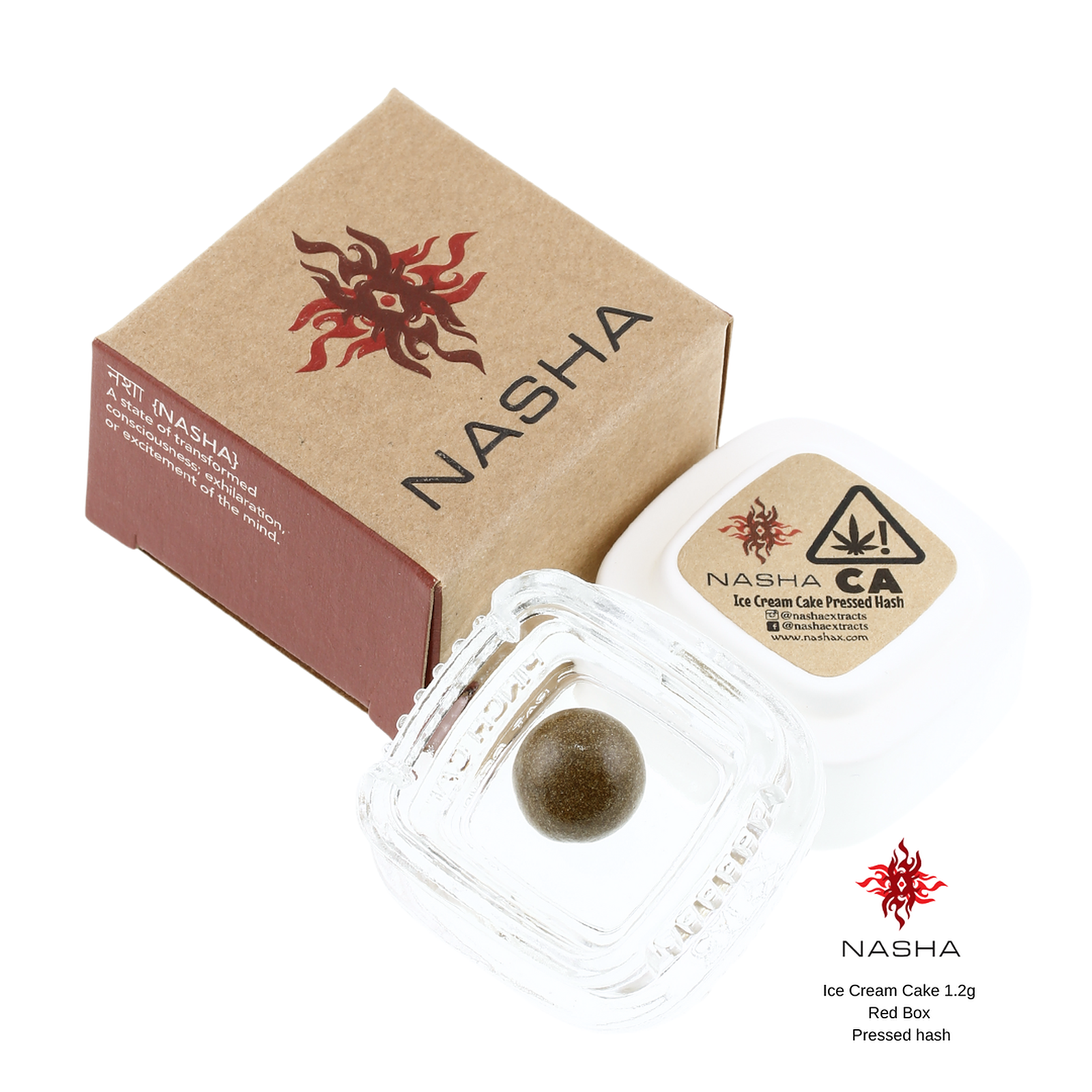 NASHA: Ice Cream Cake 1.2g Red Pressed Hash (Summit Grown) | Leafly