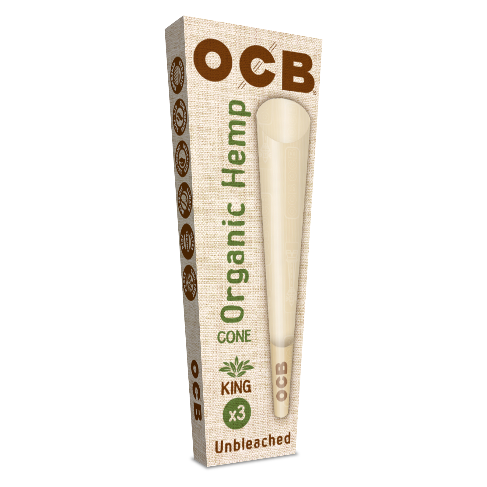 Ocb Cones And Rolling Papers Ocb Organic Hemp Cones King Size [3pk
