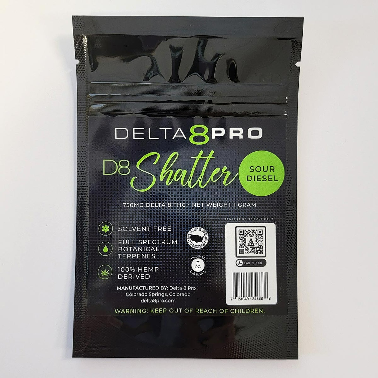 Delta 8 Pro: Delta 8 Pro™ Delta-8 THC Shatter - Sour Diesel | Leafly