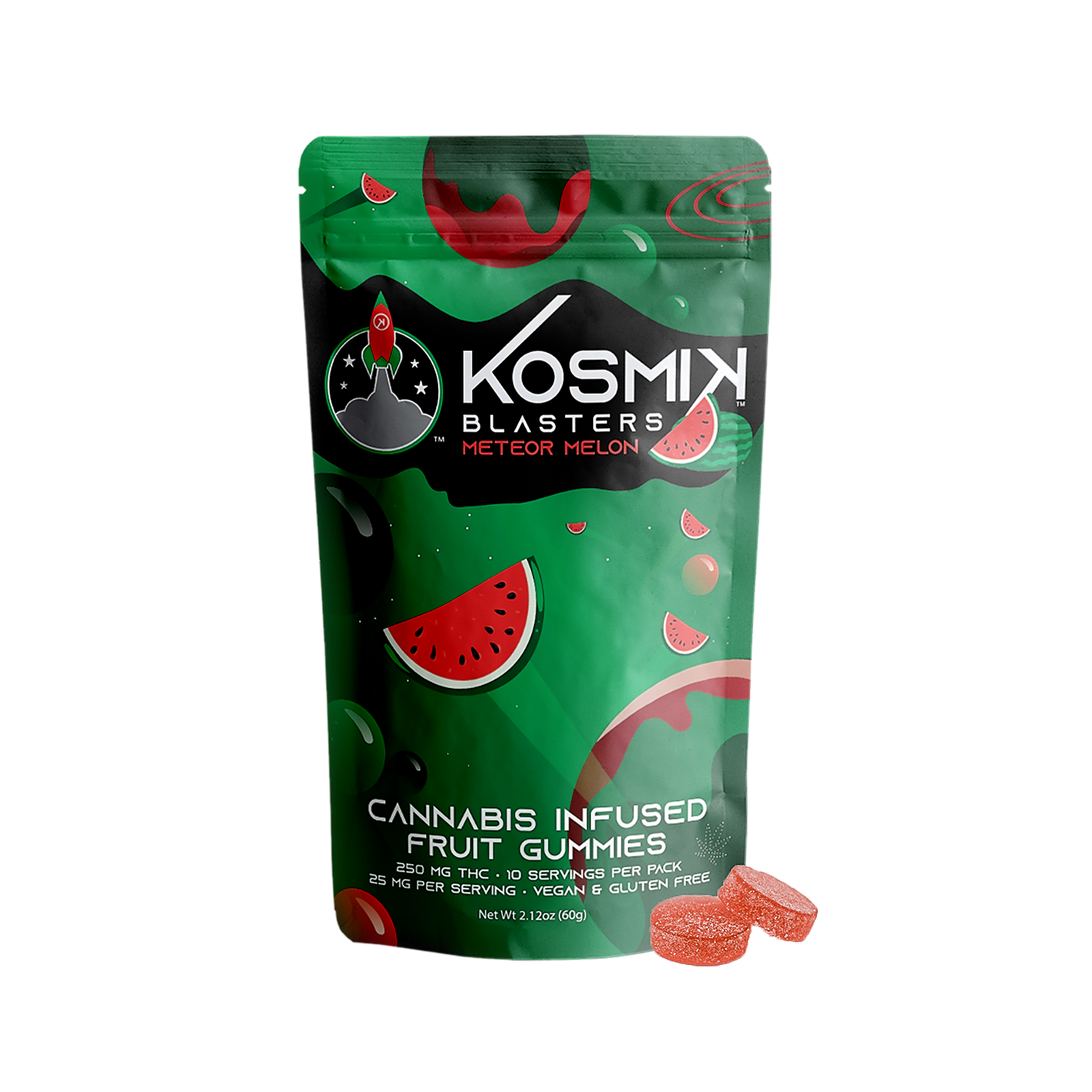 Kosmik Brands: Meteor Melon Blaster 250mg | GUMMIES | Leafly