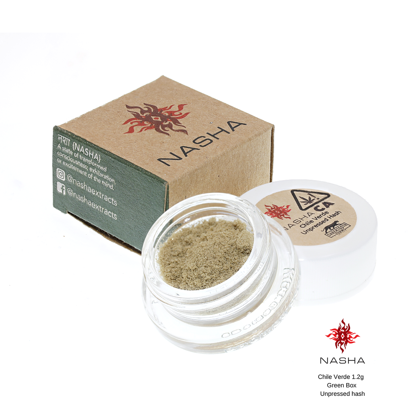 NASHA: Chile Verde 1.2g Green Unpressed Hash | Leafly