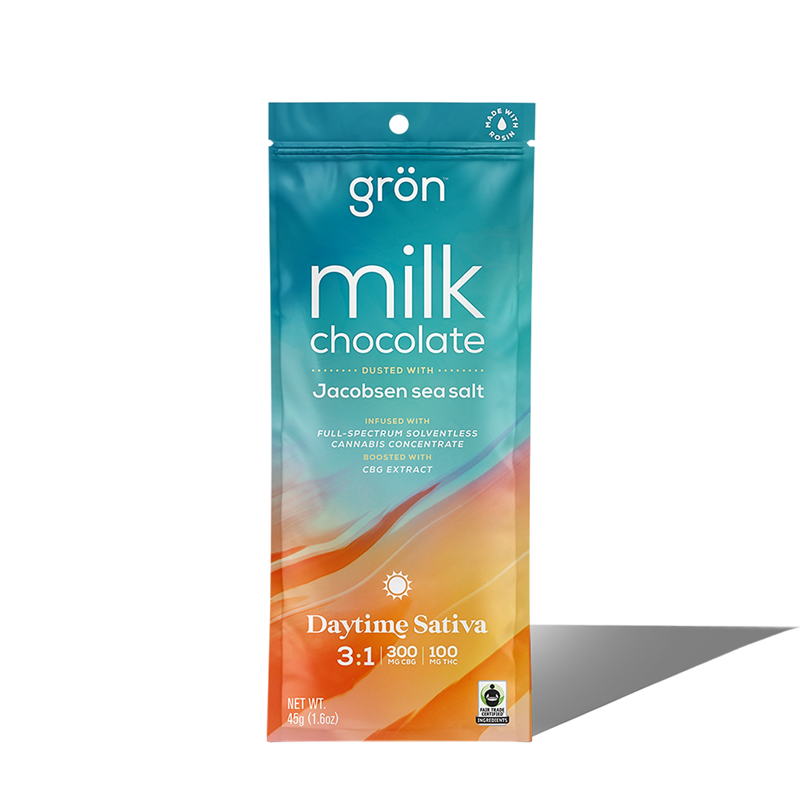 Grön: Grön 3:1 Milk Chocolate w/ Sea Salt - Daytime Sativa - CBG/THC ...
