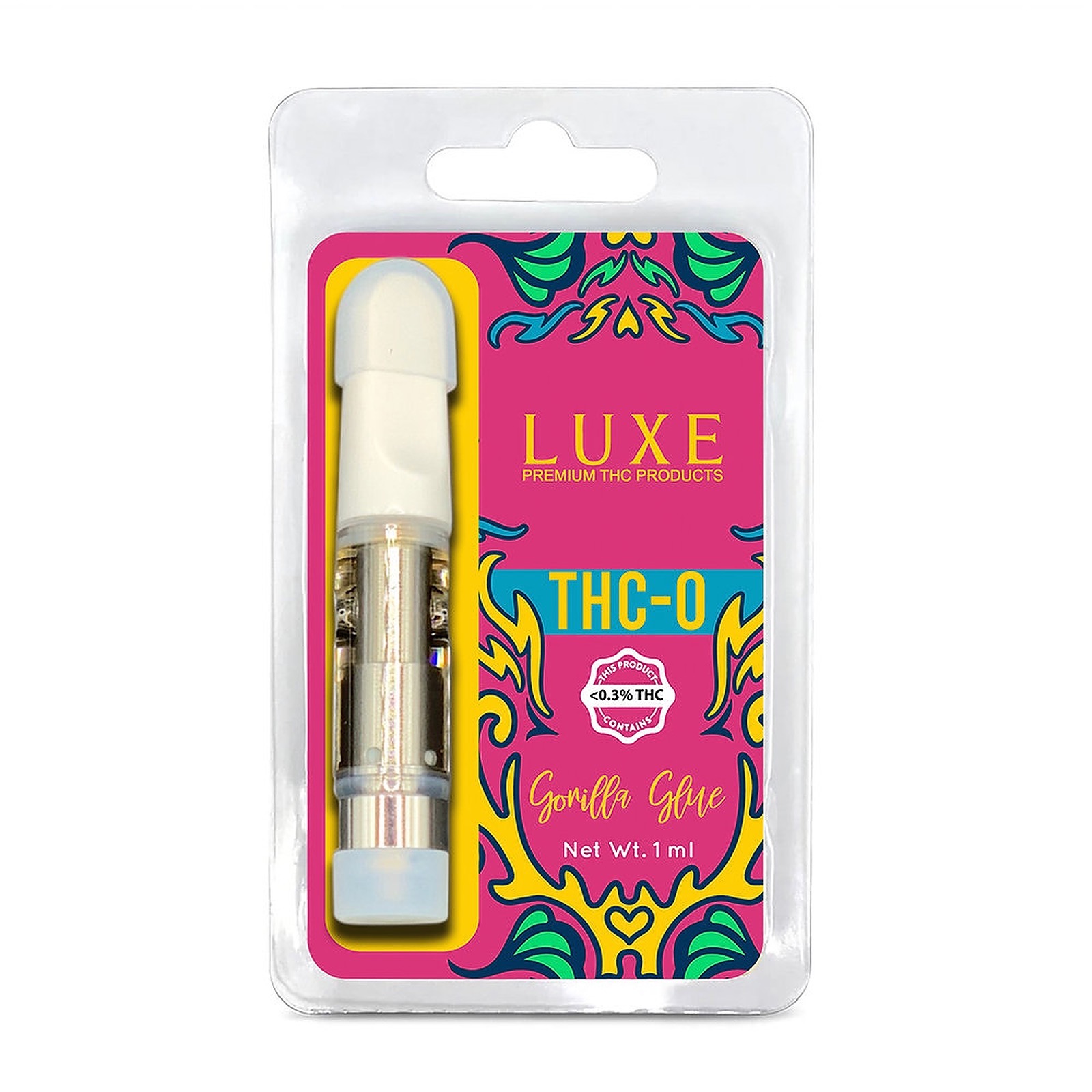 Luxe THC | 25% OFF with code LEAFLY: THC-O Vape Cart | Gorilla Glue | 1ml | Leafly