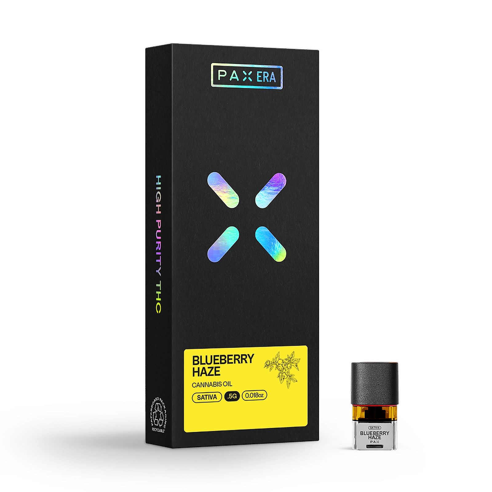 PAX®: PAX High Purity THC - Blueberry Haze (S) - 0.5g Pod | Leafly