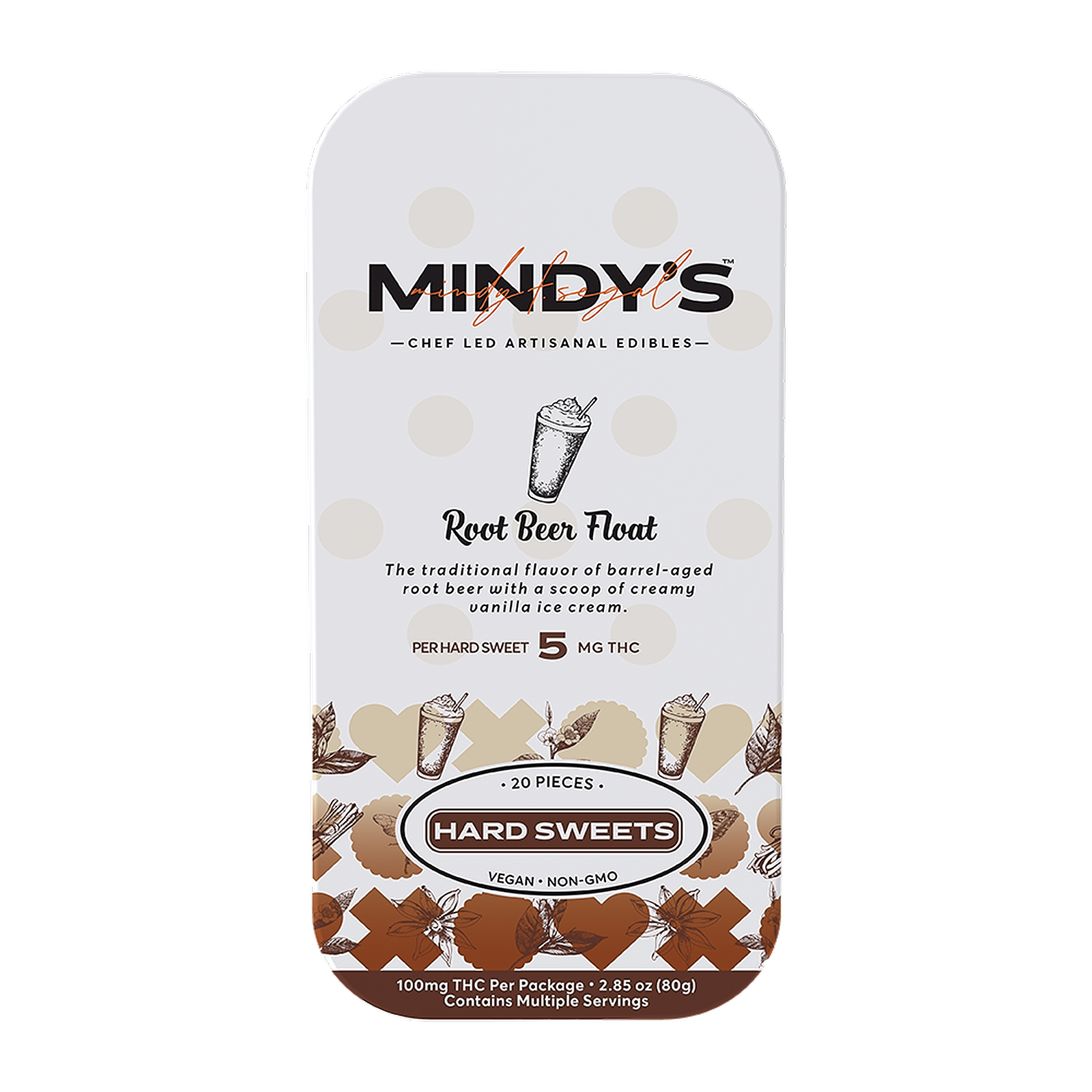 Mindy's Edibles: Root Beer Float Hard Sweets 100mg 20-pack | Leafly