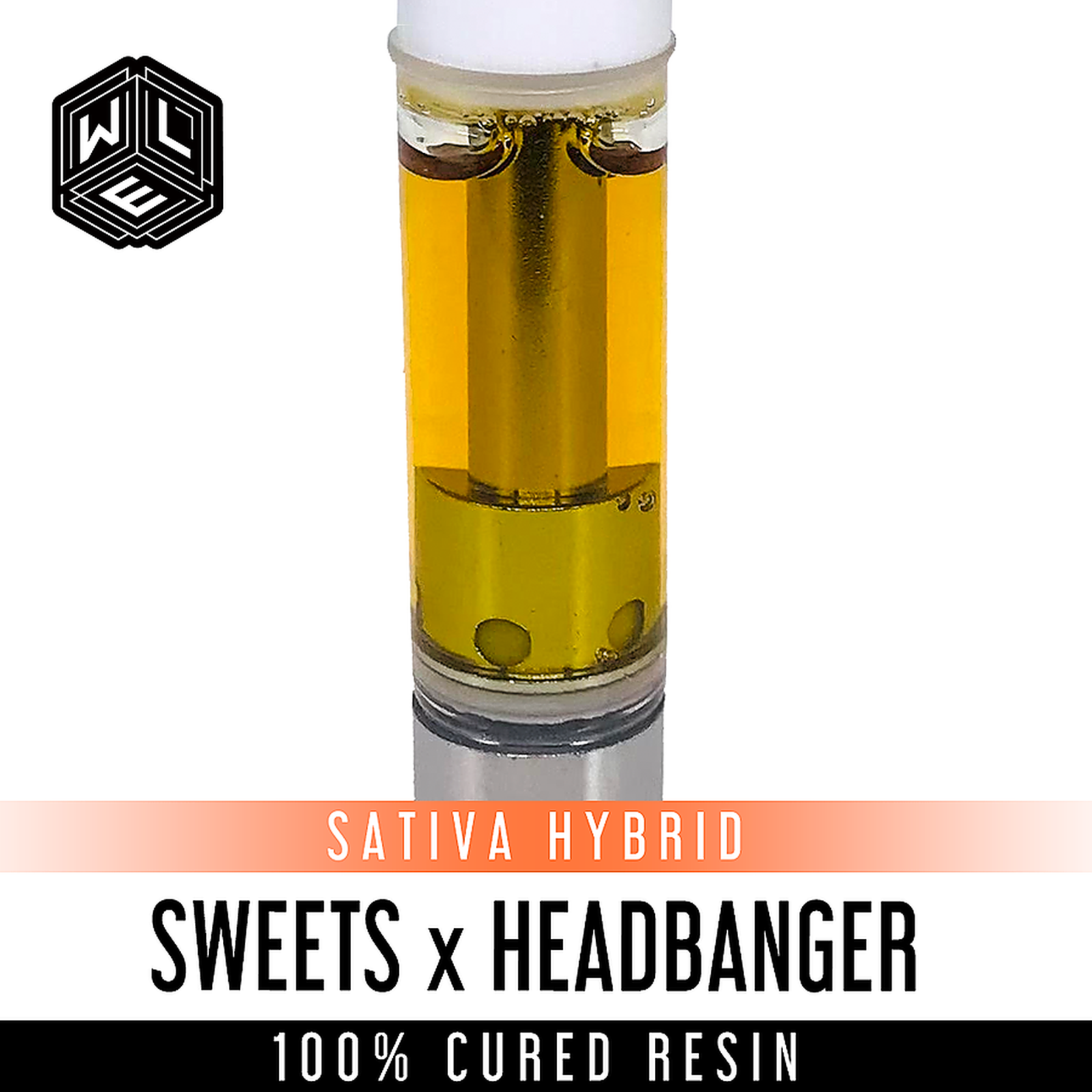White Label Extracts Sweets X Headbanger 100 Cured Resin Cartridge 1
