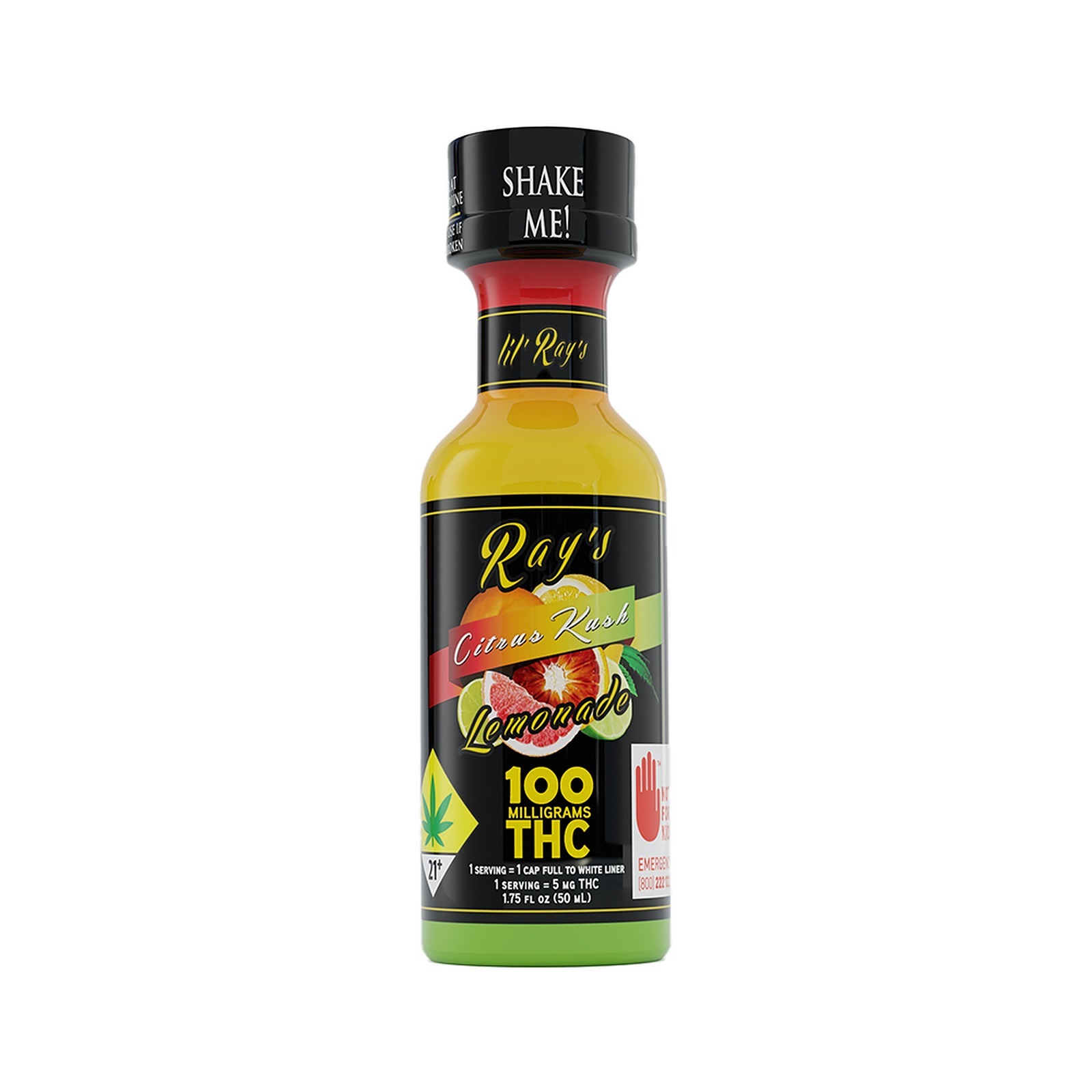 Ray's Lemonade: Citrus Kush lil' Ray's Lemonade 100mg THC | Leafly