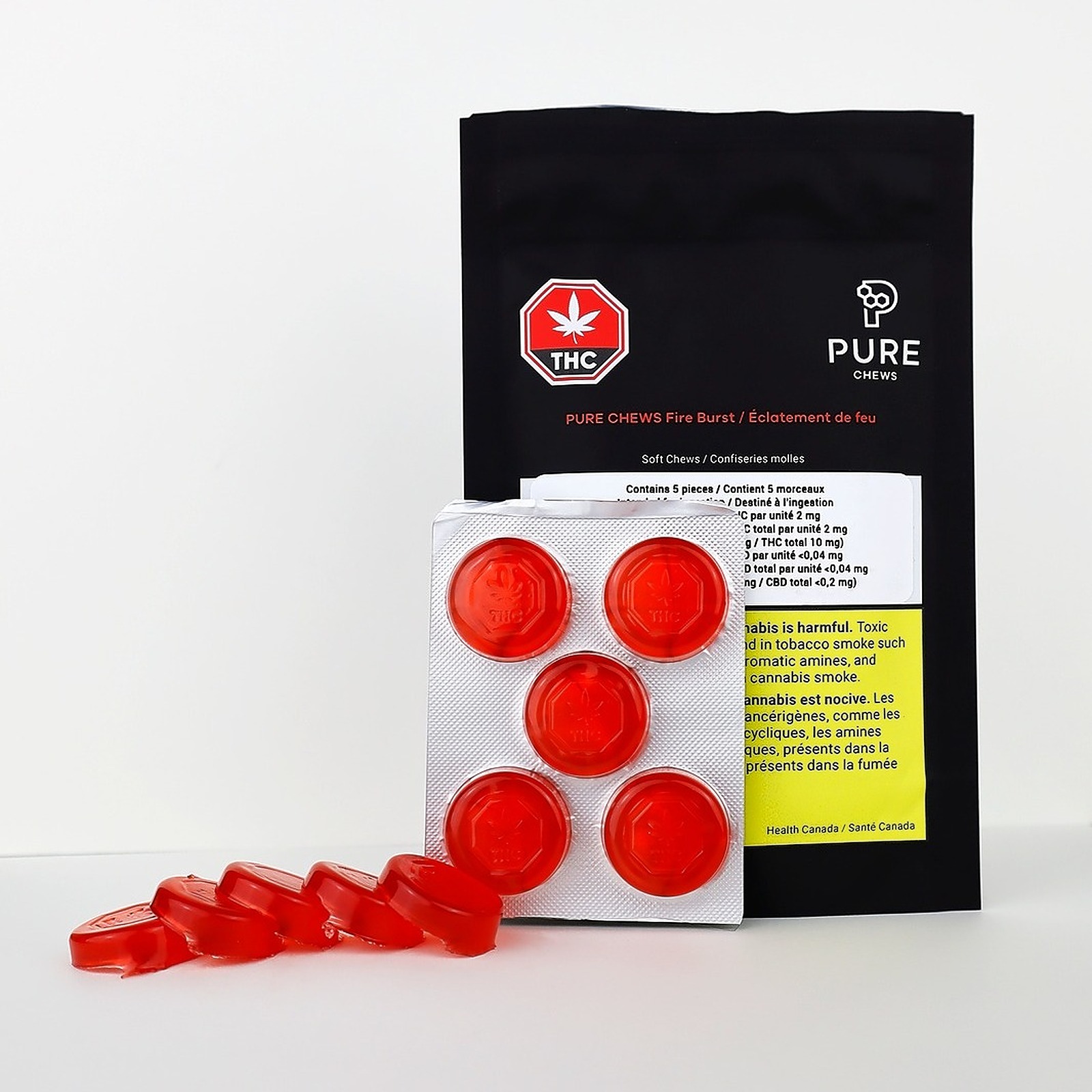 Pure Extracts: Pure Chews Fire Burst Cinnamon | Leafly