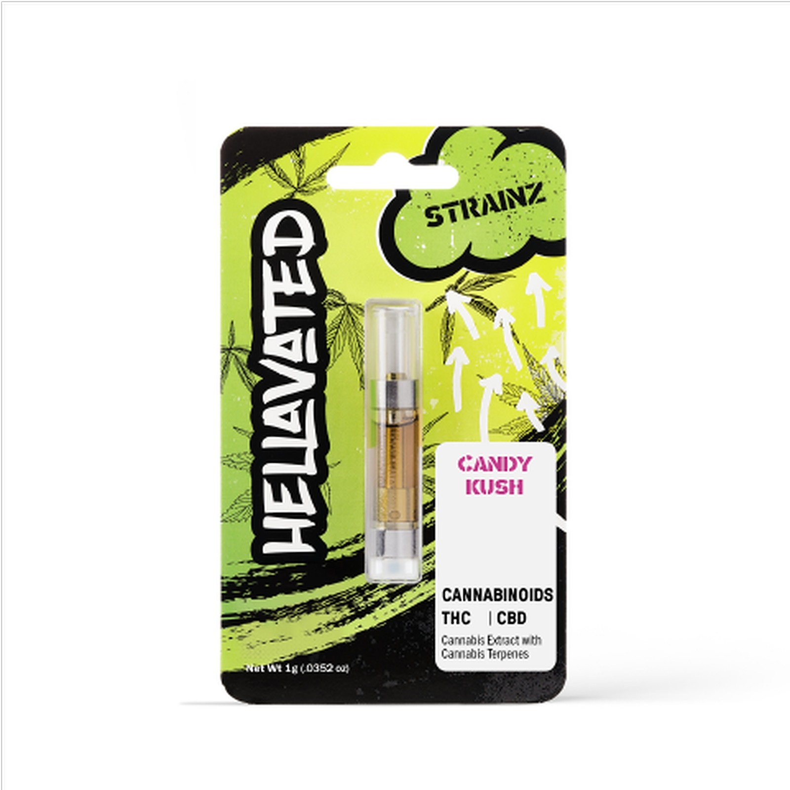 Hellavated: Candy Kush Strainz Cartridge 1g | Leafly