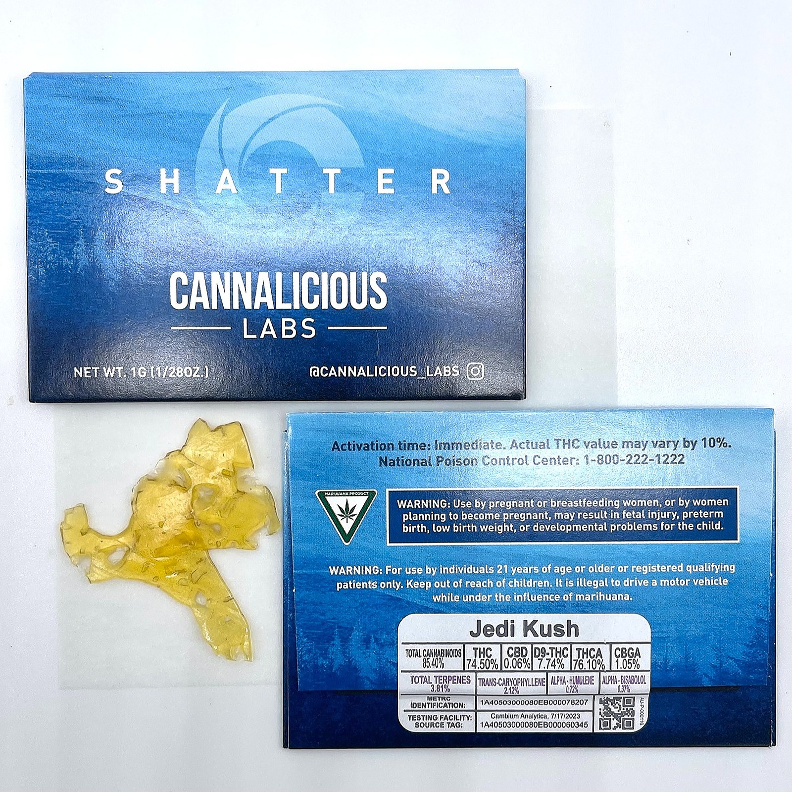 Cannalicious Labs: Jedi Kush Shatter | Leafly