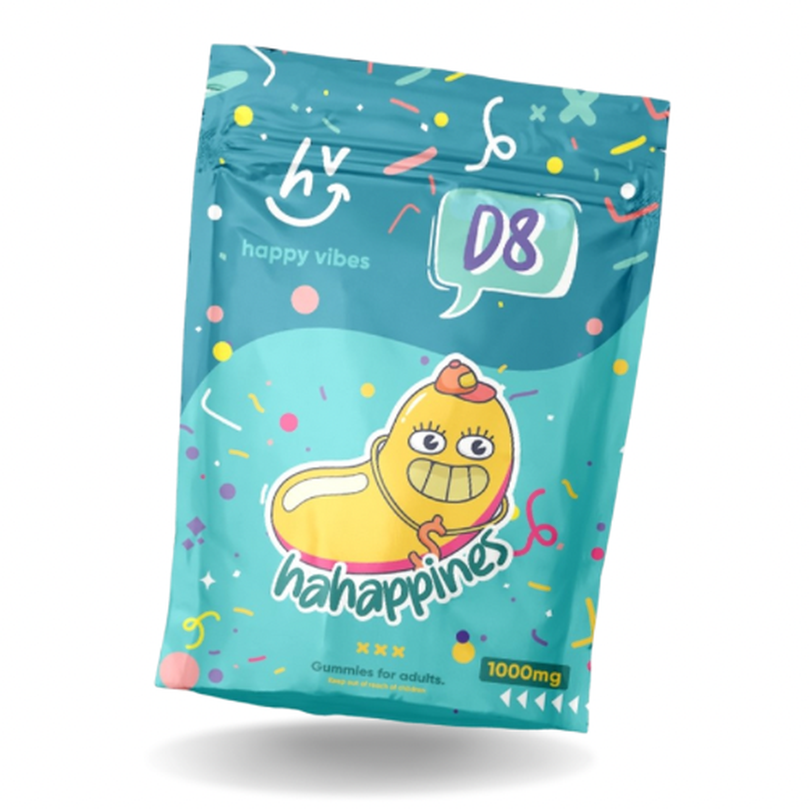 Happy Vibes CBD: D8 Hahappiness | Delta 8 Cannabis Gummies | Leafly