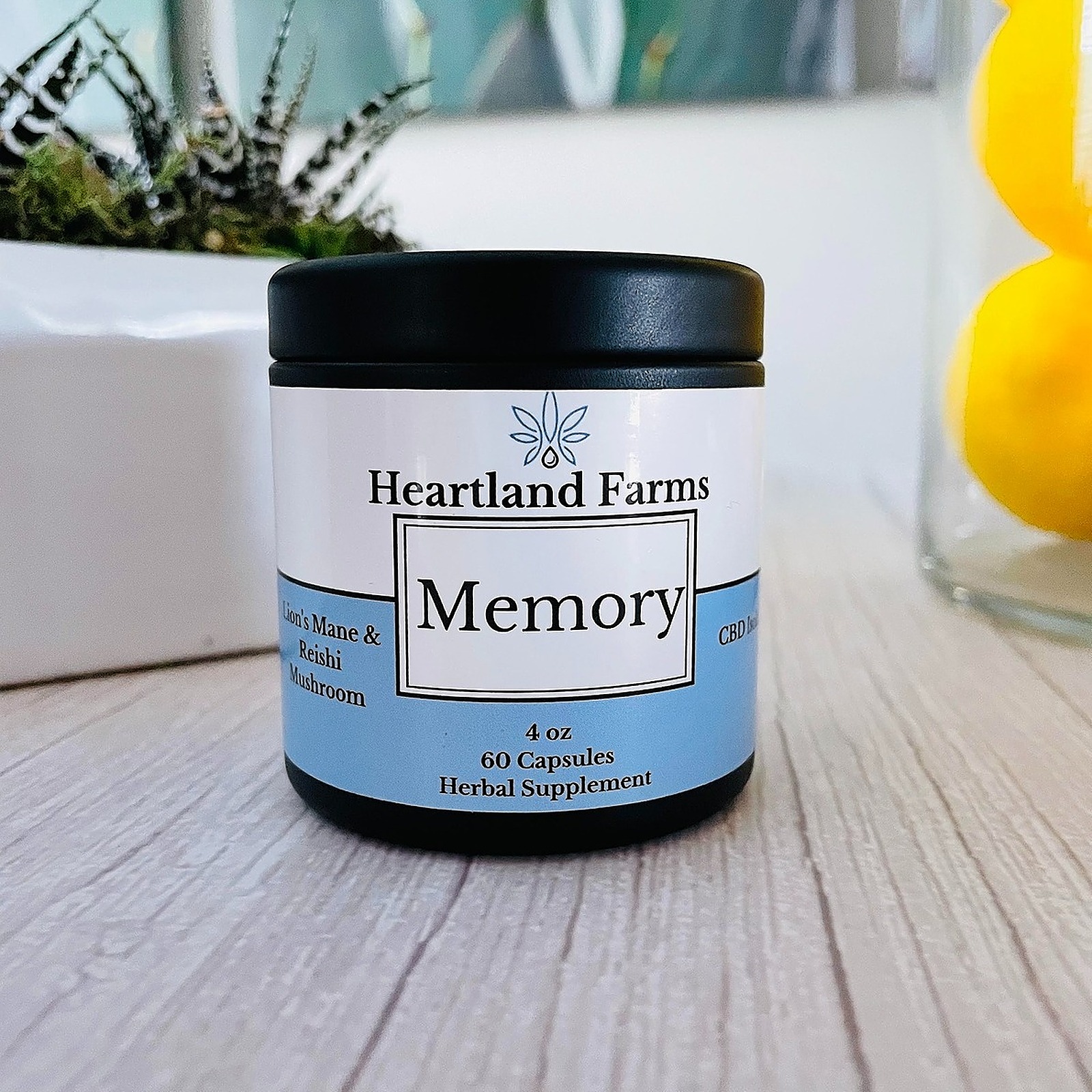 Heartland Farms CBD: Memory Functional Mushroom Capsules | Leafly
