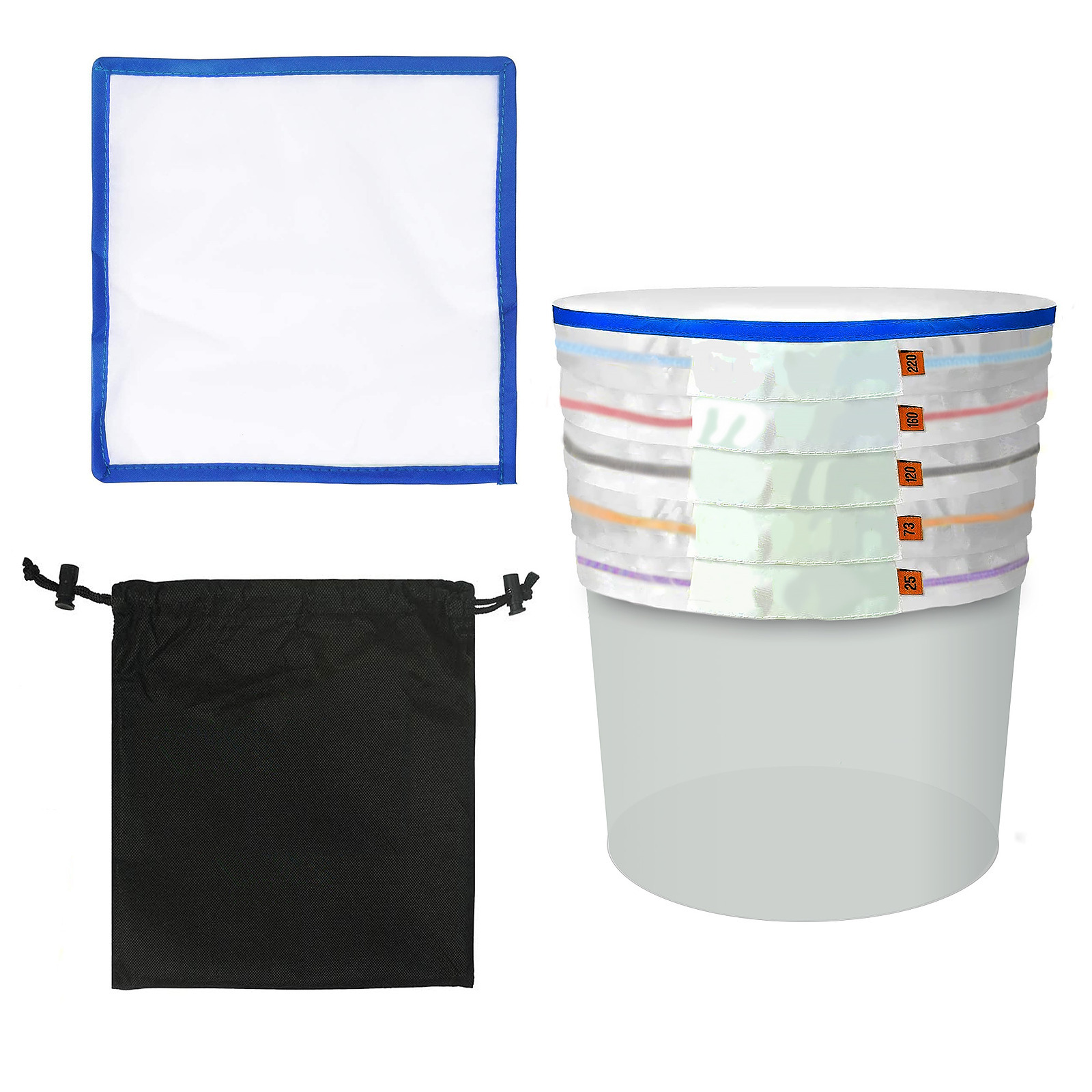 ROSINEER: Rosineer Ice Bubble Hash Extraction Filter Bags Set, 5 Mesh ...
