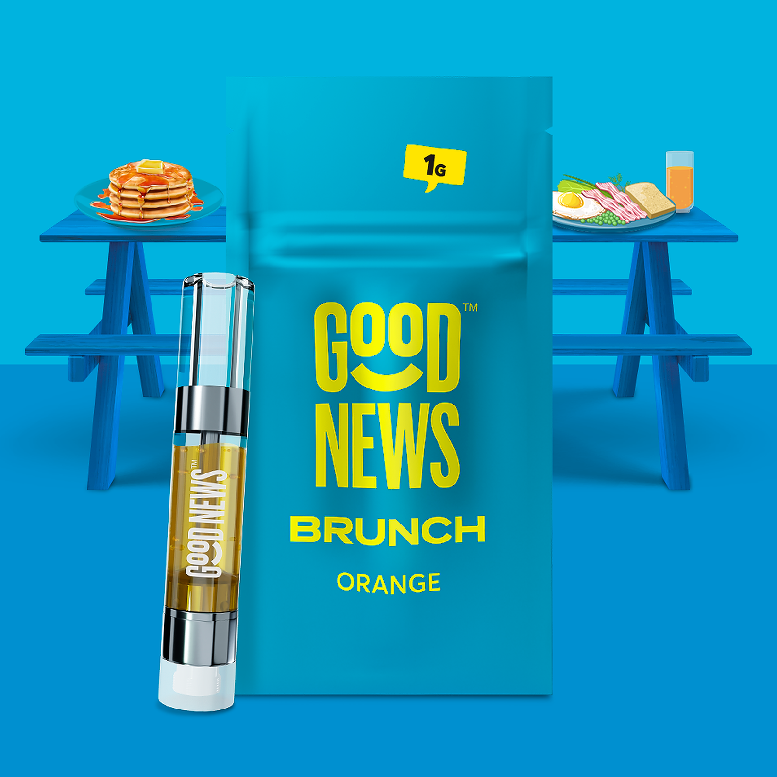 Good News: Brunch Orange | Hybrid Cartridge [1g] | Leafly