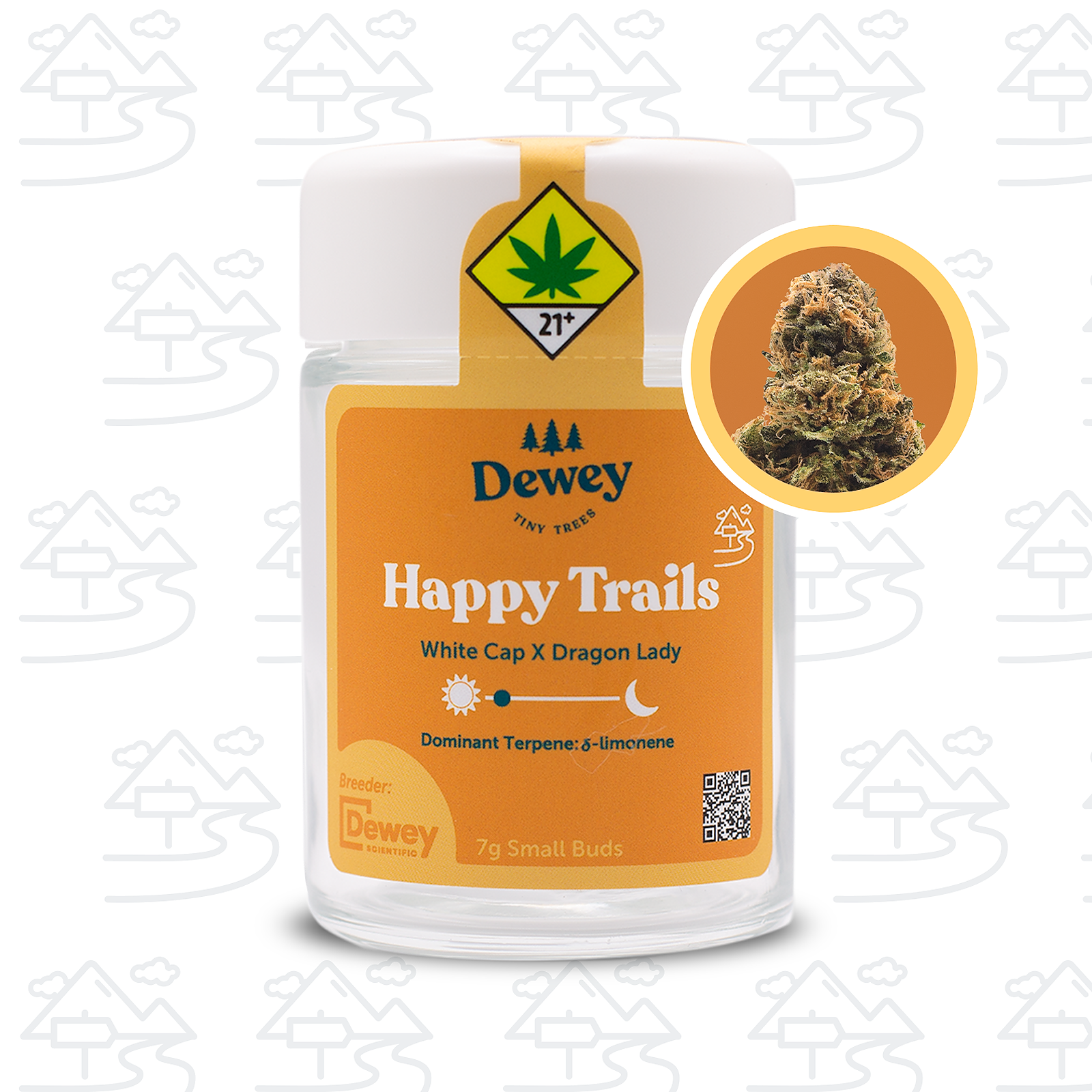 Dewey Cannabis Co.: 7g Flower - Tiny Trees - Happy Trails | Leafly