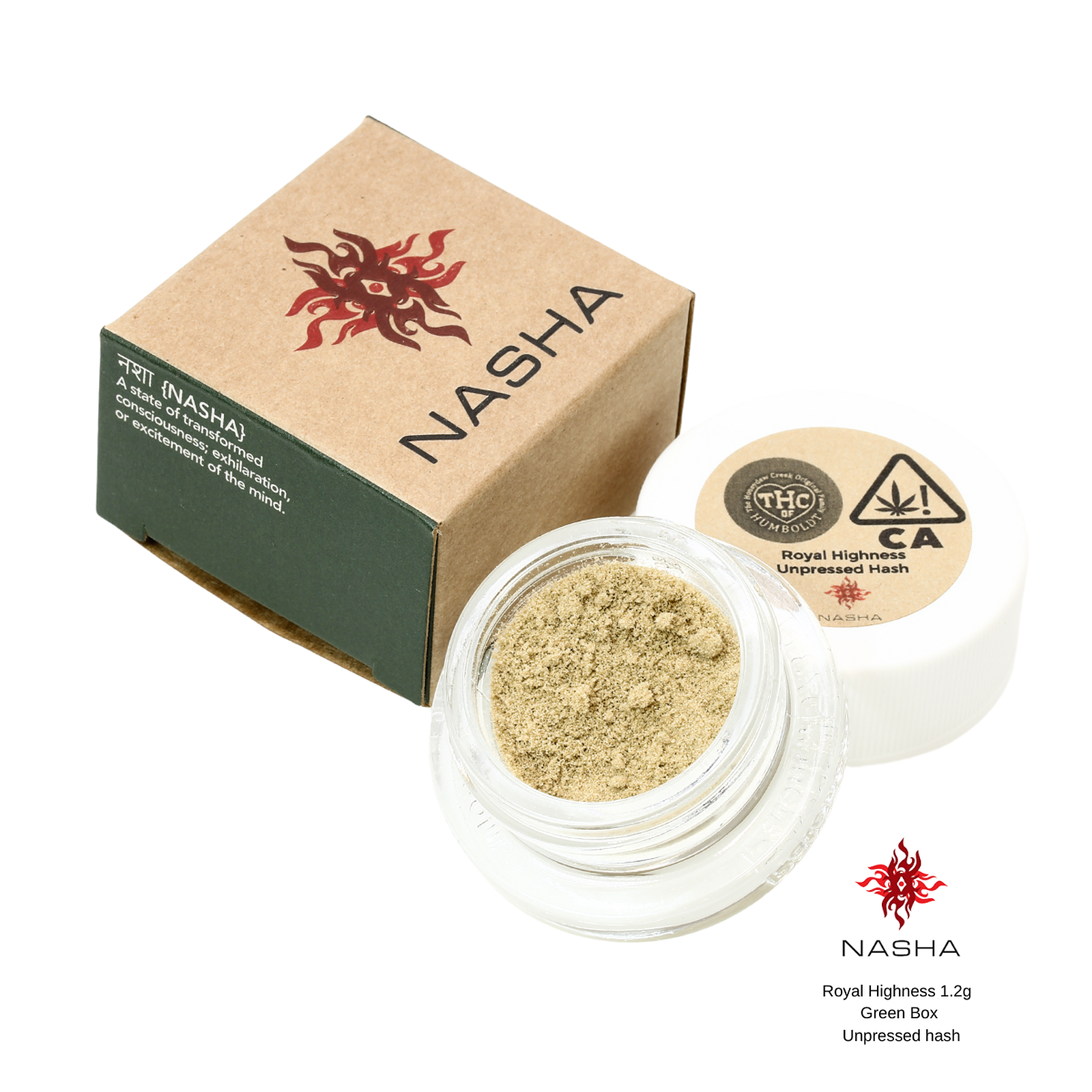 NASHA: Royal Highness 1.2g Green Unpressed Hash | Leafly