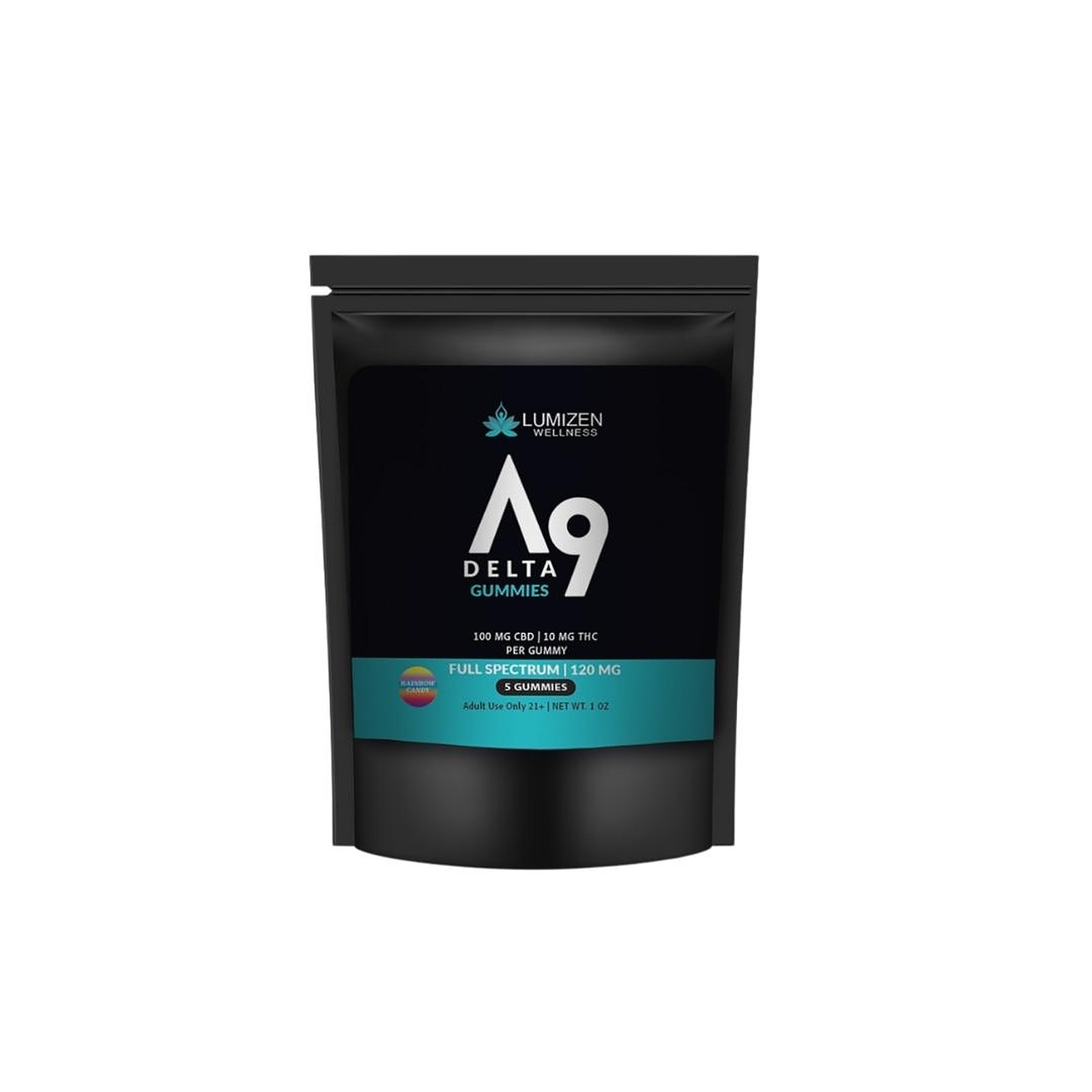 Lumizen CBD: Delta 9 Gummies - Rainbow Candy ∆9 - 5ct. | Leafly