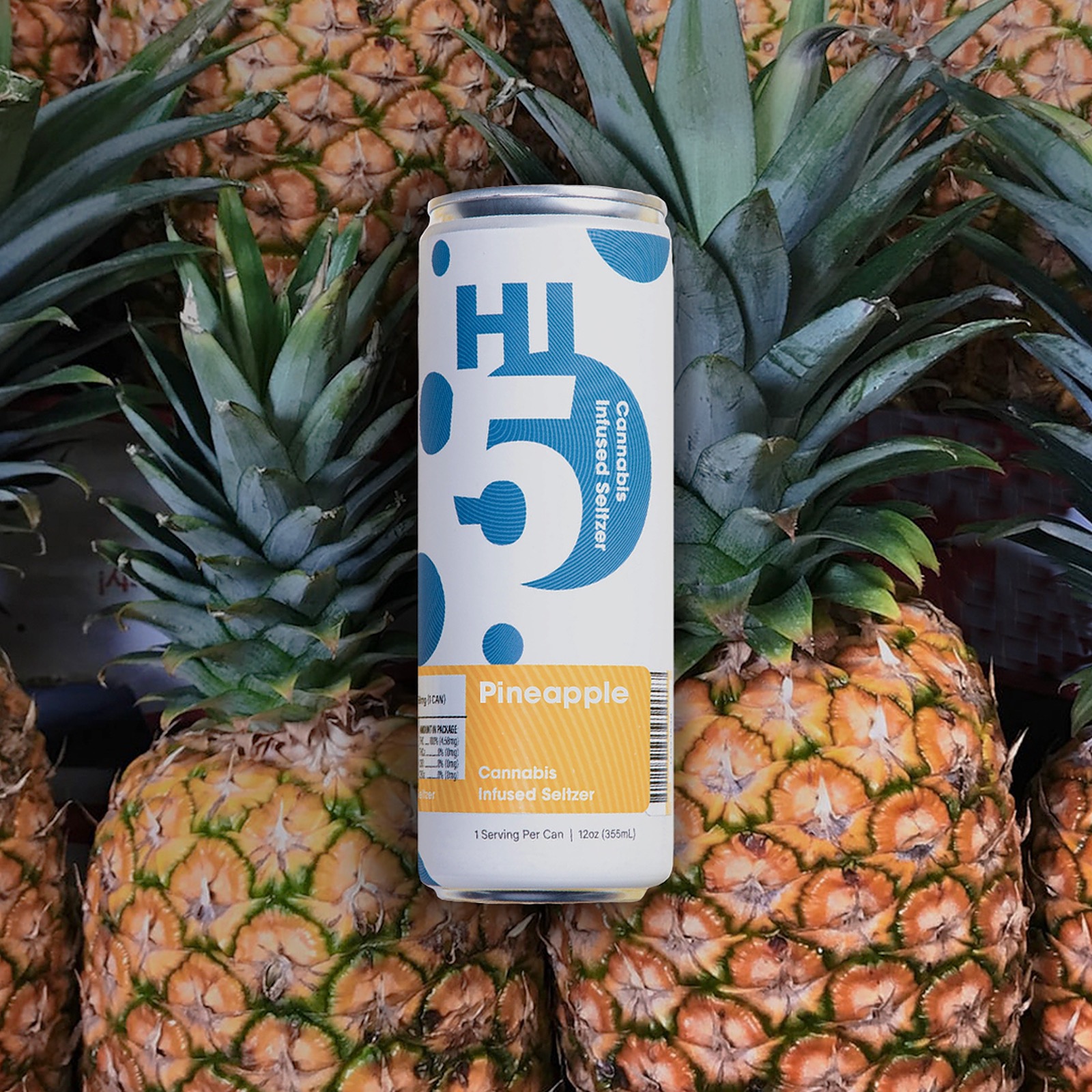 Hi5: Hi5 Cannabis Seltzer: Pineapple 5mg | Leafly
