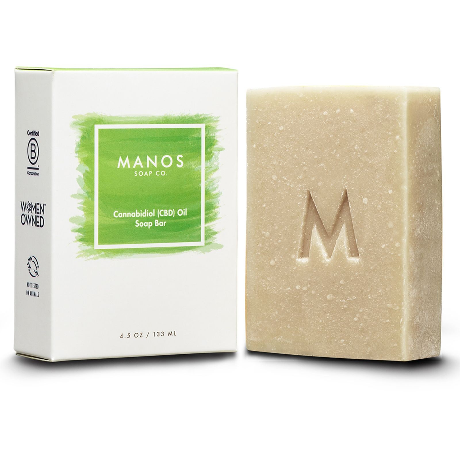 Manos Soap Co.: Cannabidiol CBD Oil Soap Bar 4.5 oz | Leafly