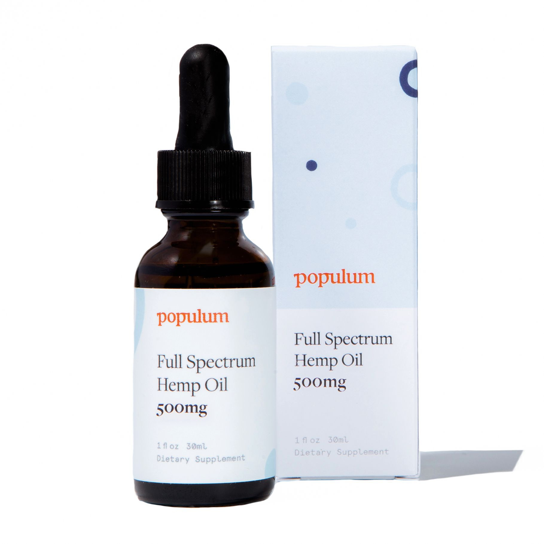 Populum: 500mg Full-Spectrum Hemp CBD Oil | Leafly