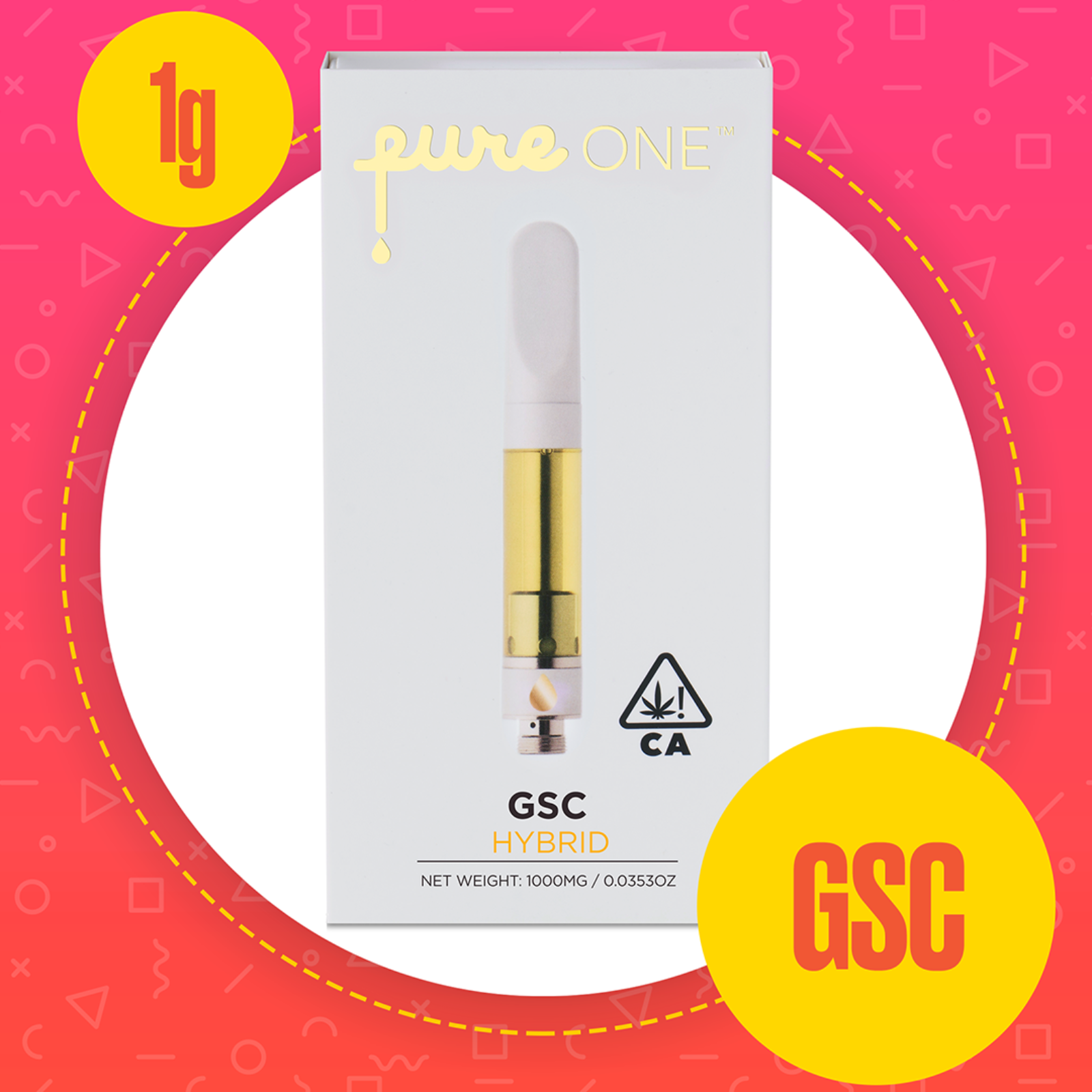 Pure Vape: Pure One - GSC [1000mg] | Leafly