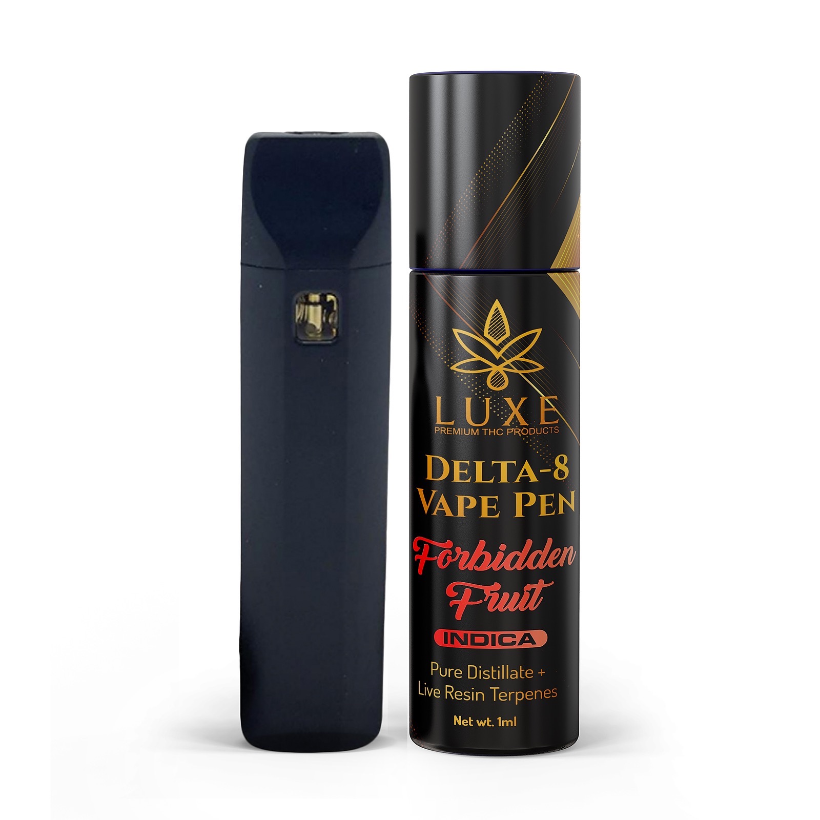 Luxe THC | 25% OFF with code LEAFLY: Delta-8 Vape Pen | Forbidden Fruit | 1ml | Leafly