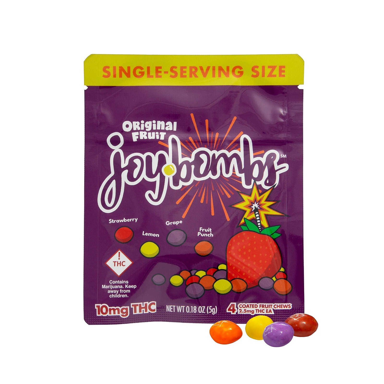 Joyibles: Joy Bombs Original Fruit (4pk) - 2.5mg THC ea (10mg Total ...