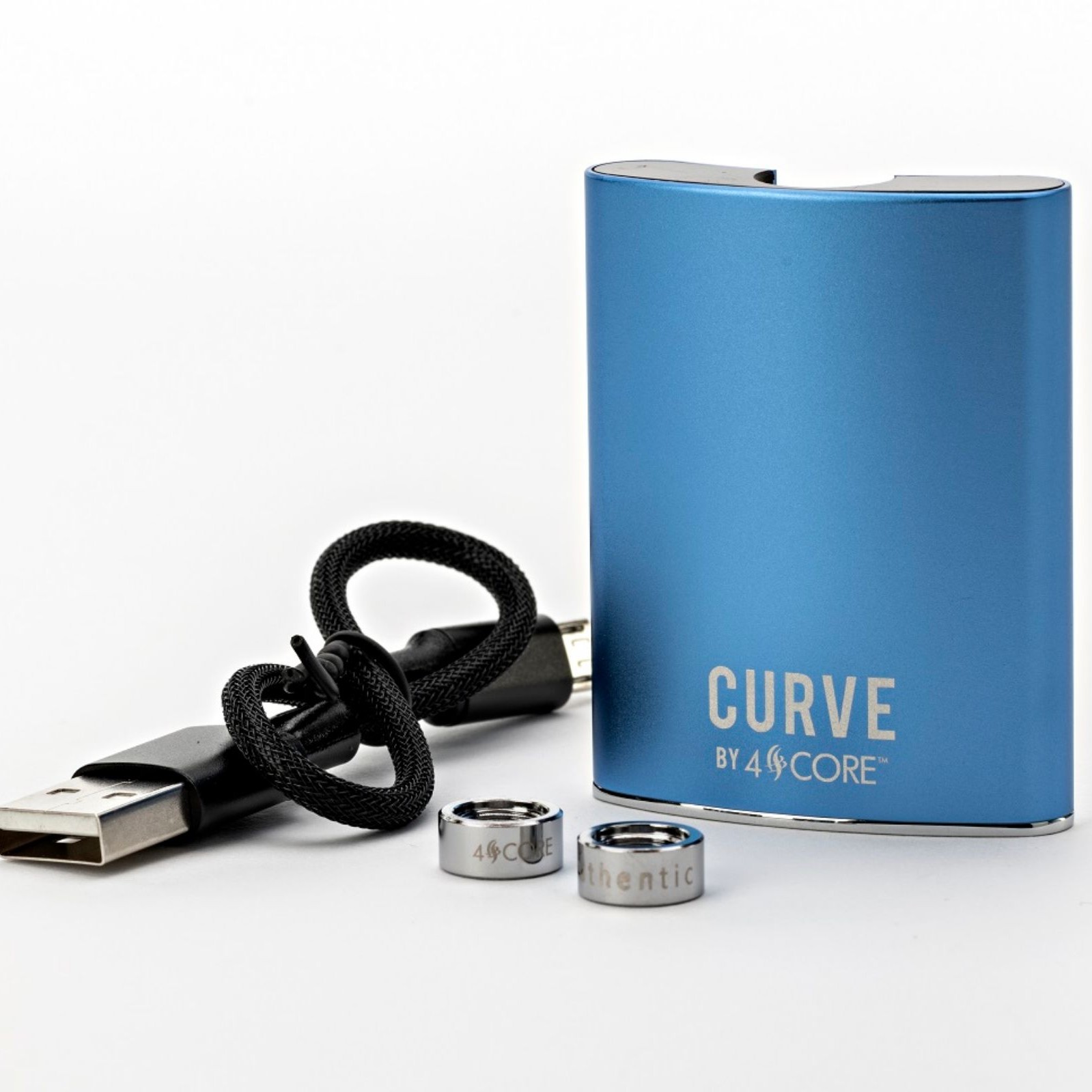 4SCORE: CURVE Hand Held Vape Battery by 4SCORE - Blue | Leafly